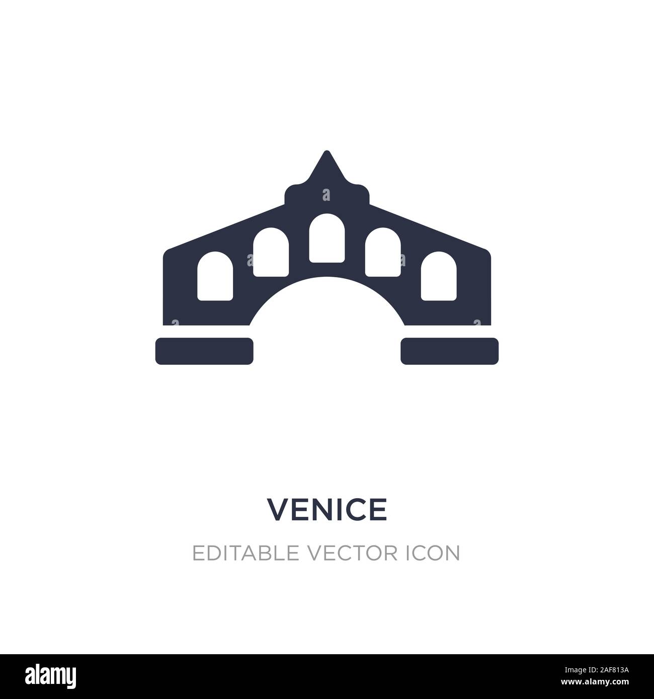 venice icon on white background. Simple element illustration from ...