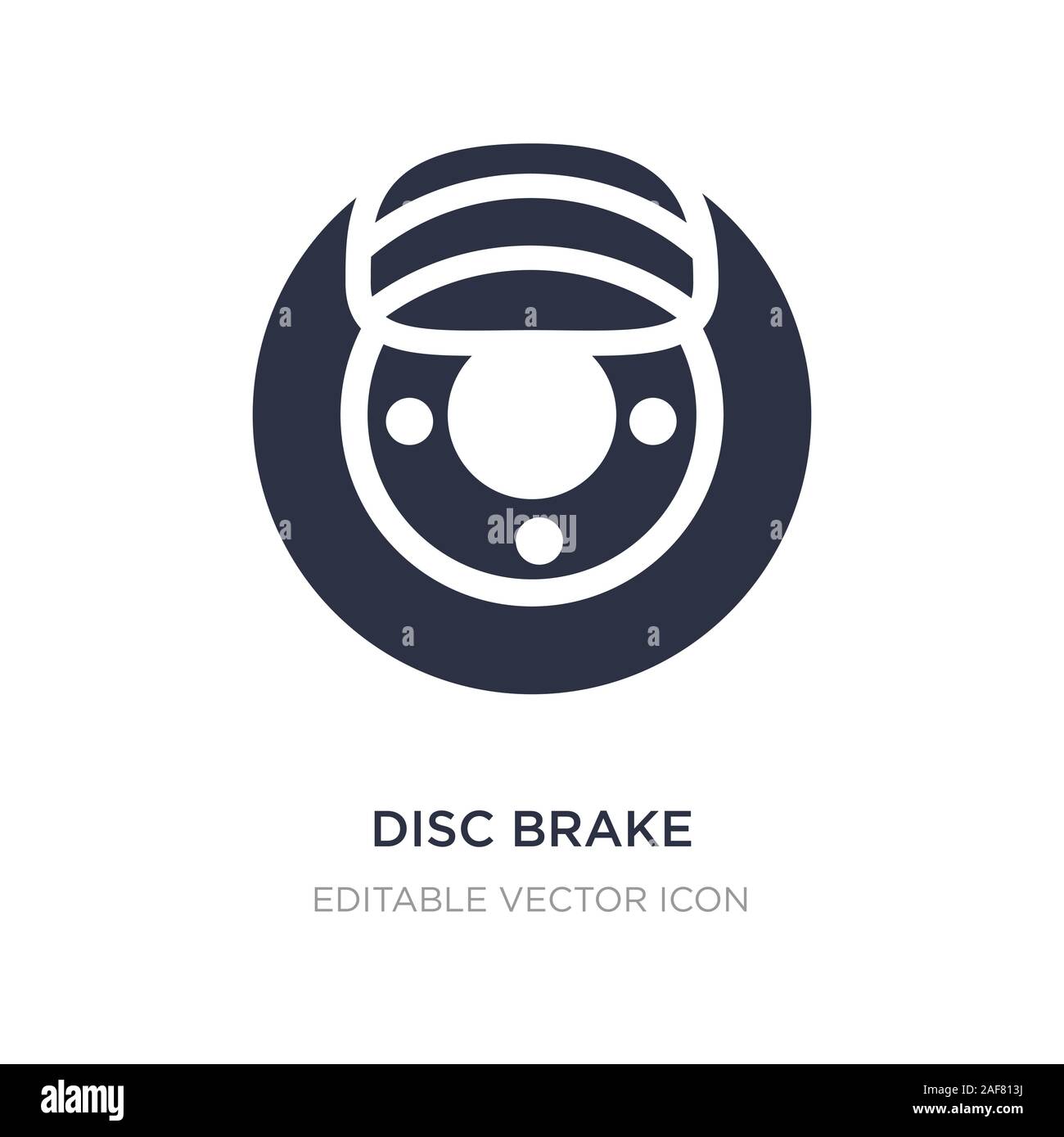 disc brake icon on white background. Simple element illustration from ...