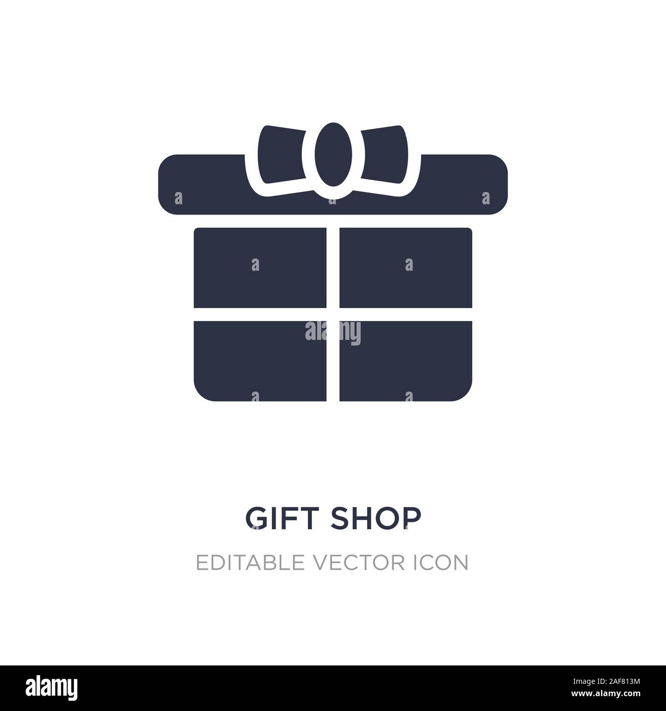 gift shop icon on white background. Simple element illustration from ...