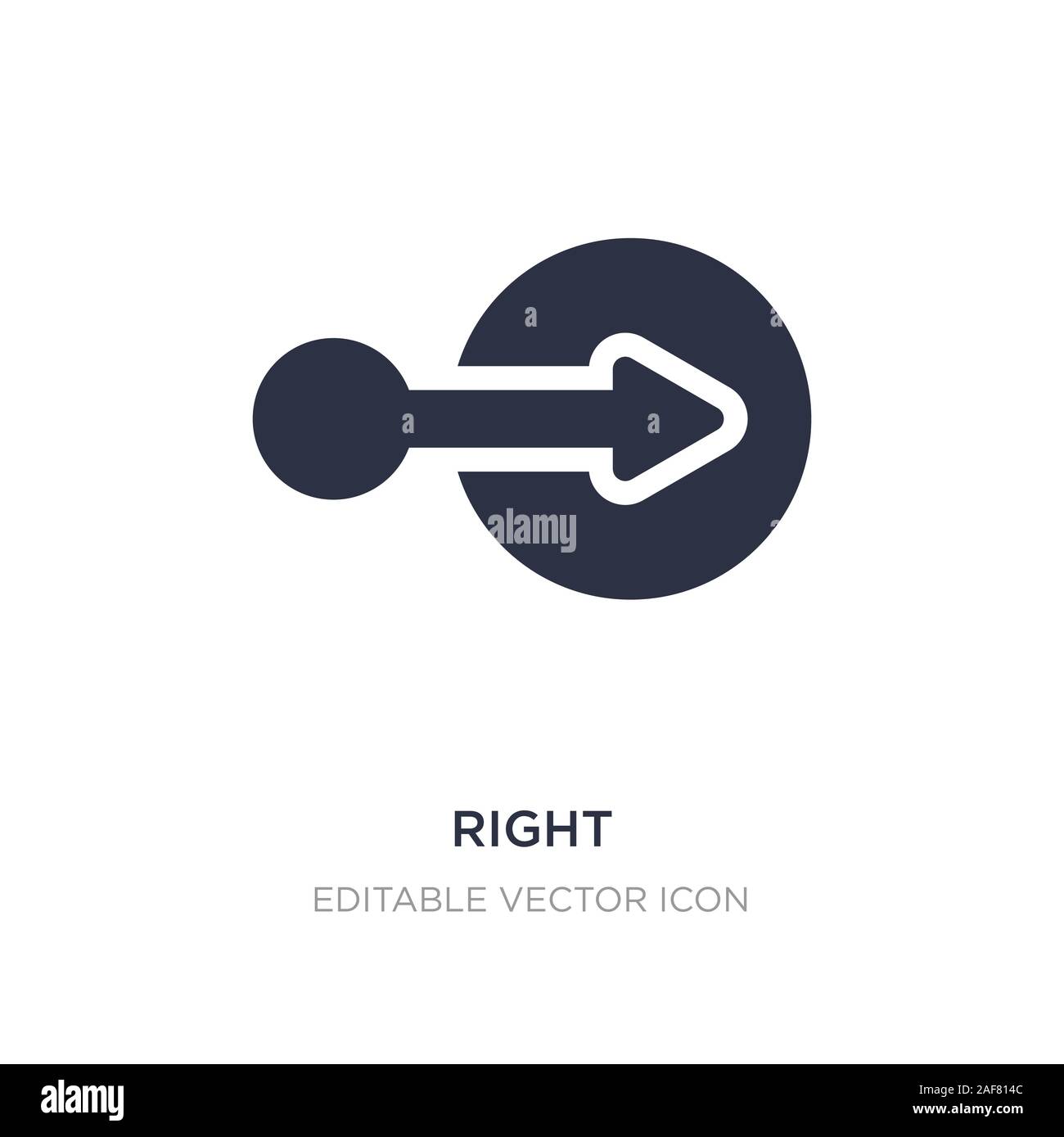 right icon on white background. Simple element illustration from UI ...