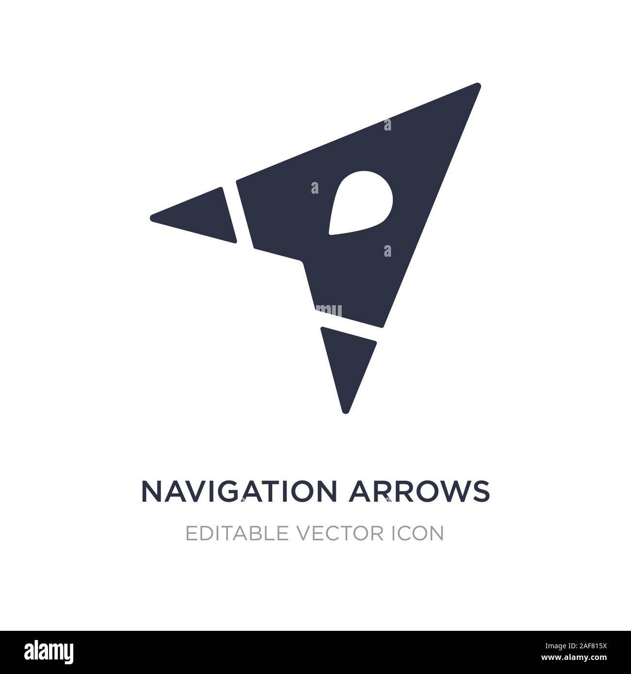navigation arrows icon on white background. Simple element illustration ...