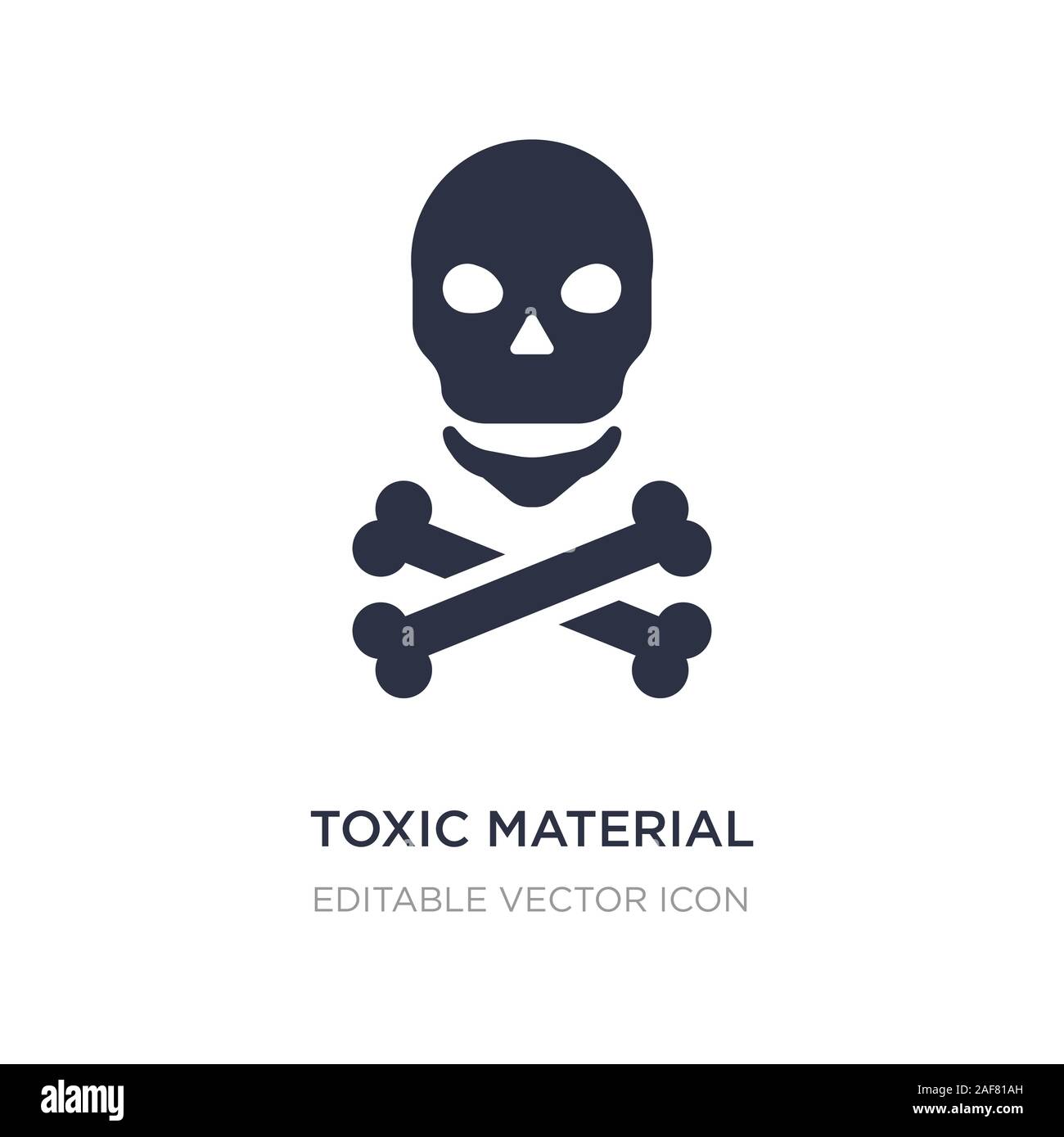 toxic material icon on white background. Simple element illustration ...