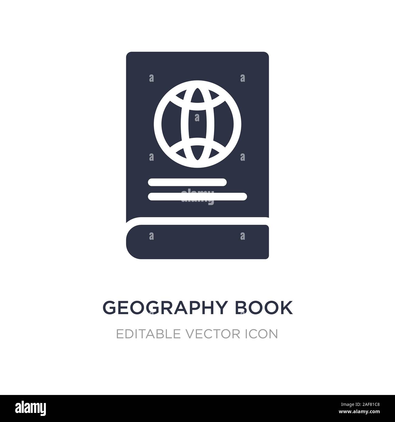 geography book icon on white background. Simple element illustration ...