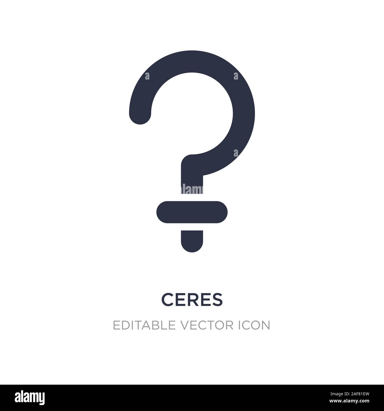 ceres icon on white background. Simple element illustration from Signs ...