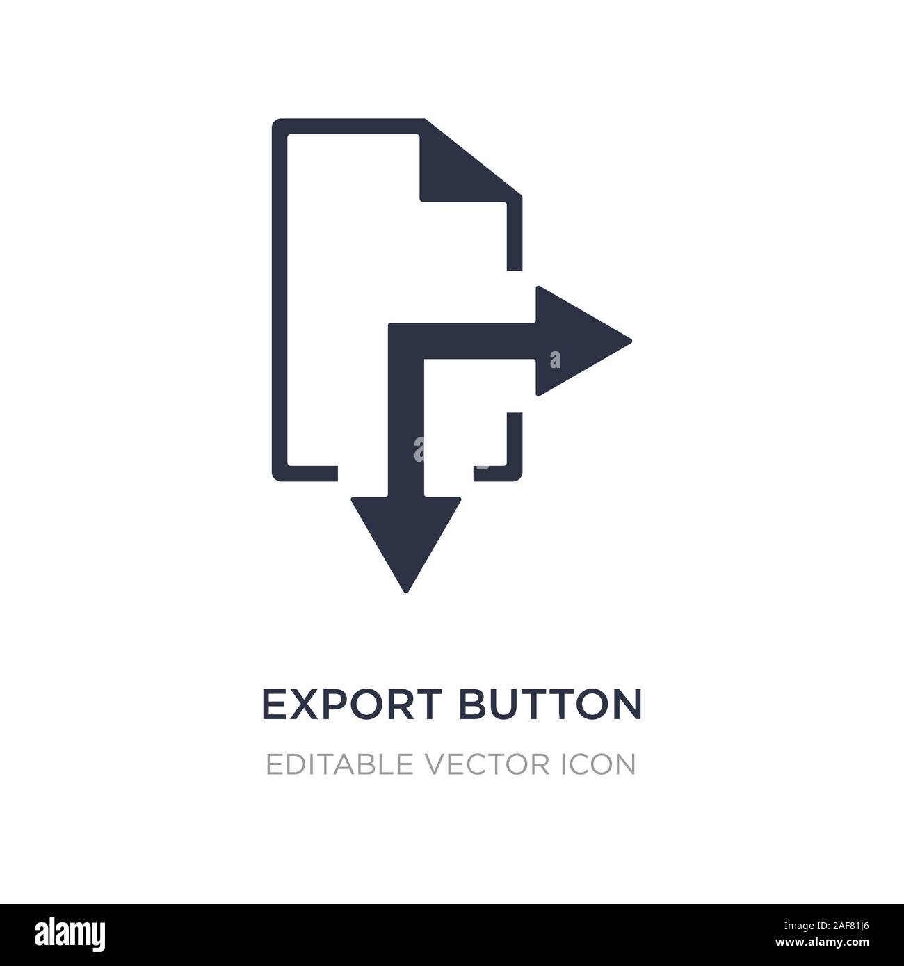 export button icon on white background. Simple element illustration ...