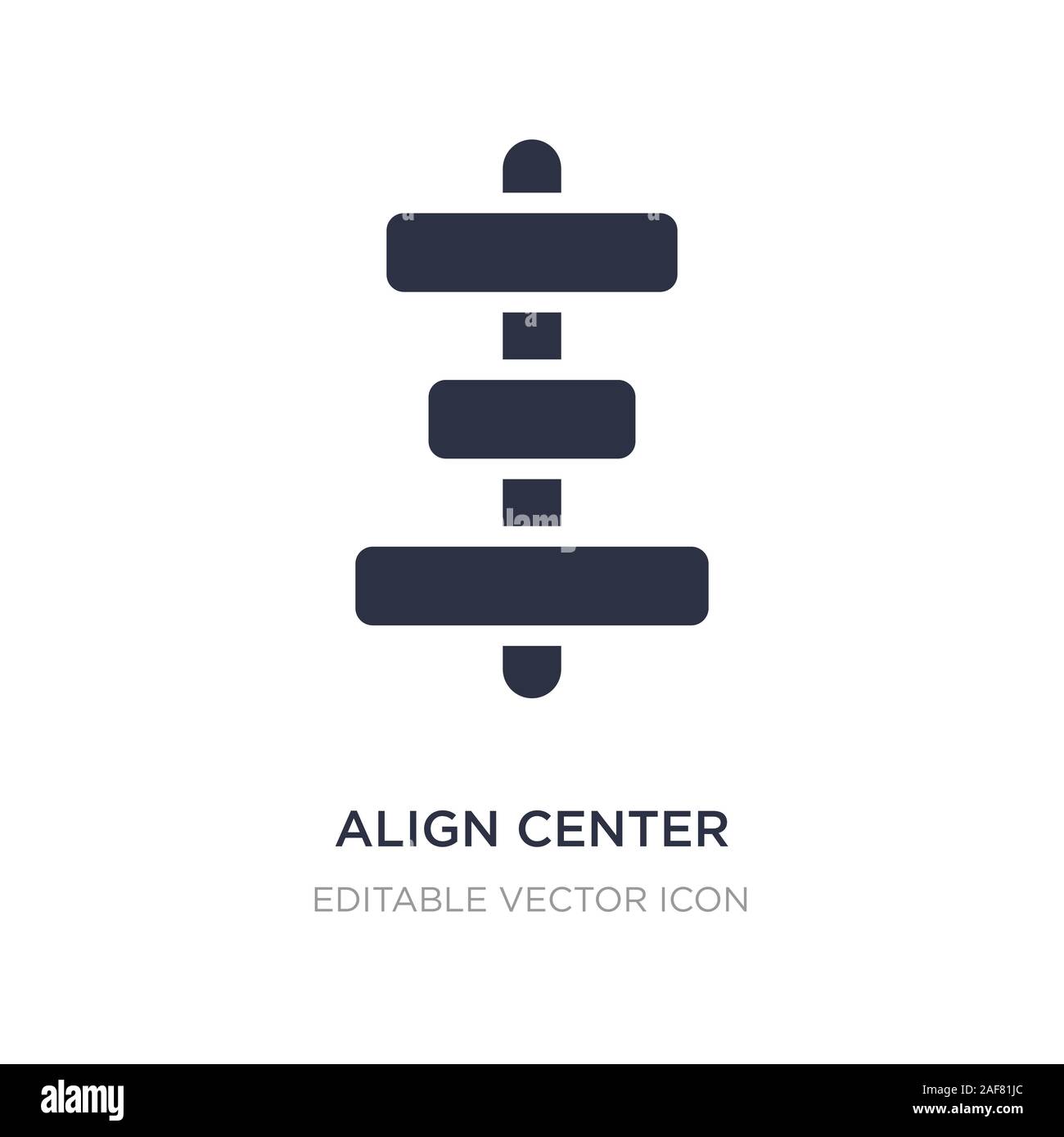 align center icon on white background. Simple element illustration from ...