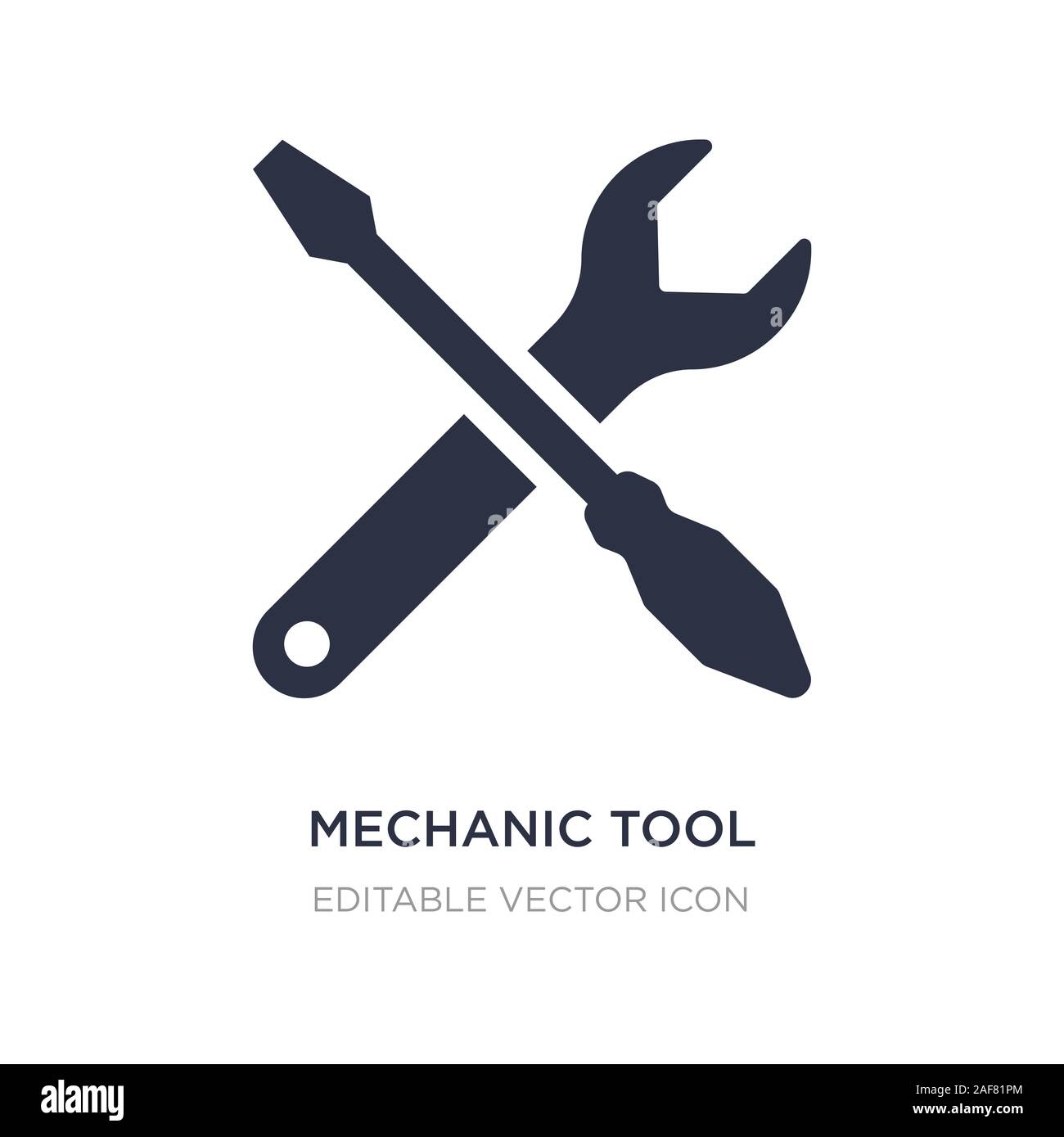 mechanic tool icon on white background. Simple element illustration ...