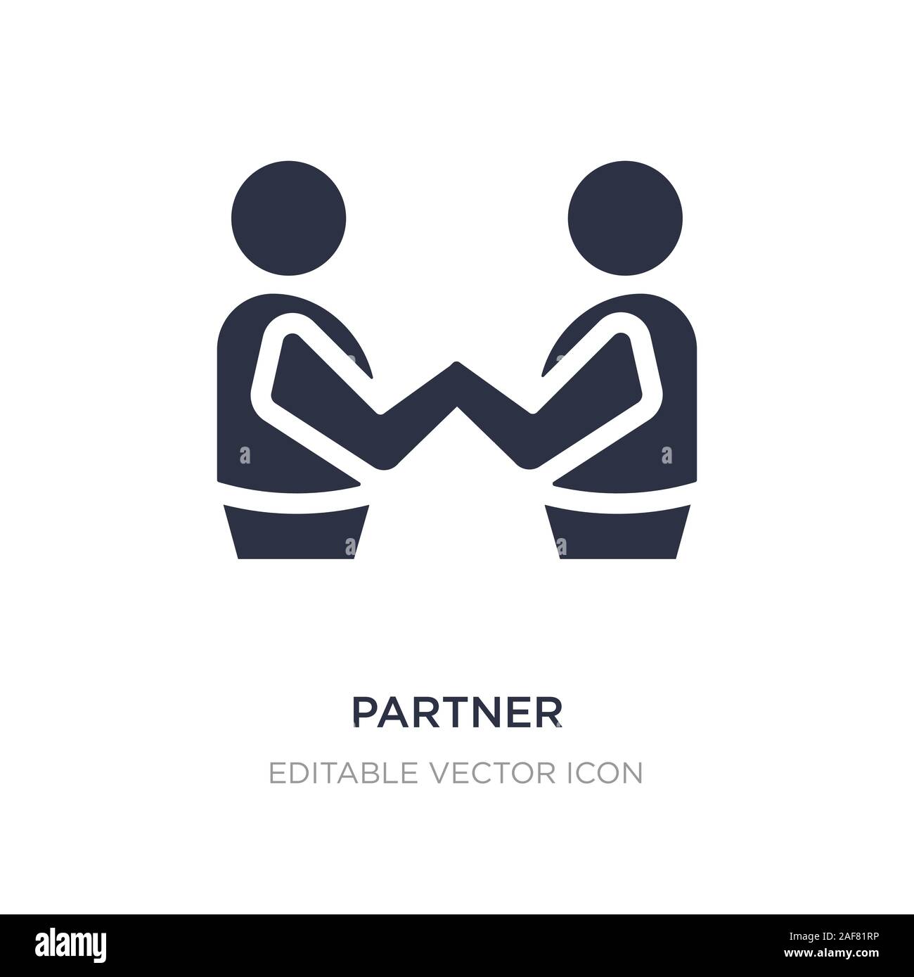 partner icon on white background. Simple element illustration from ...