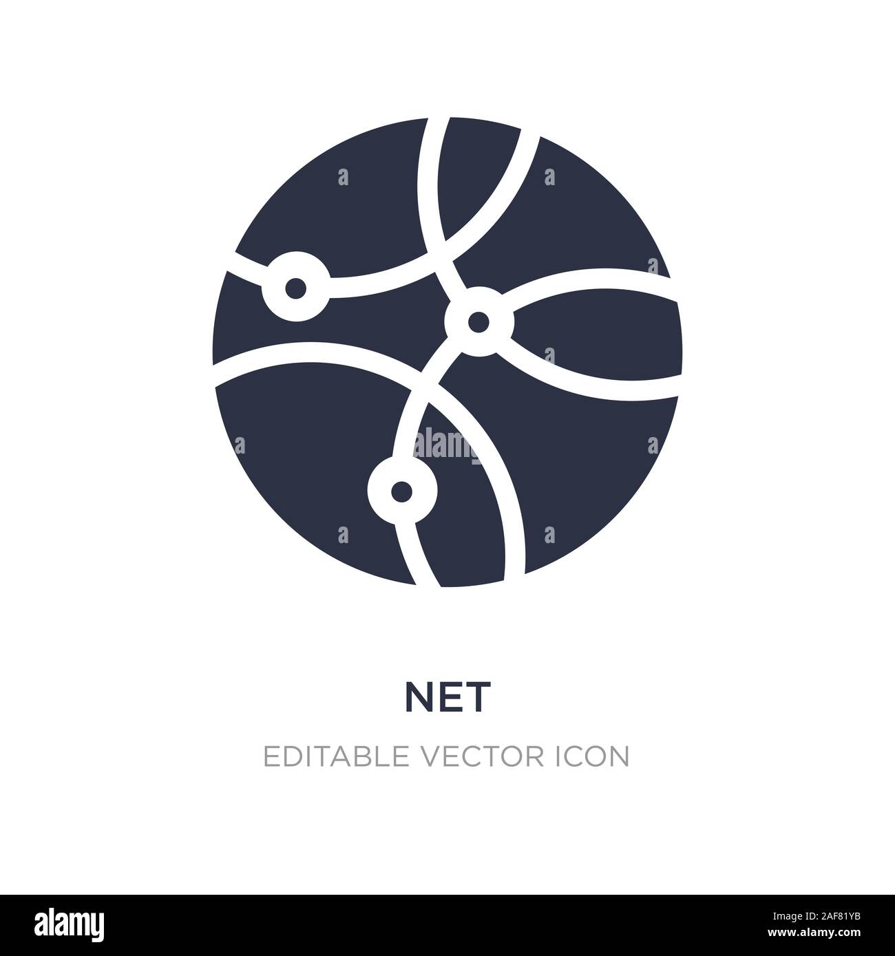 net icon on white background. Simple element illustration from Social ...