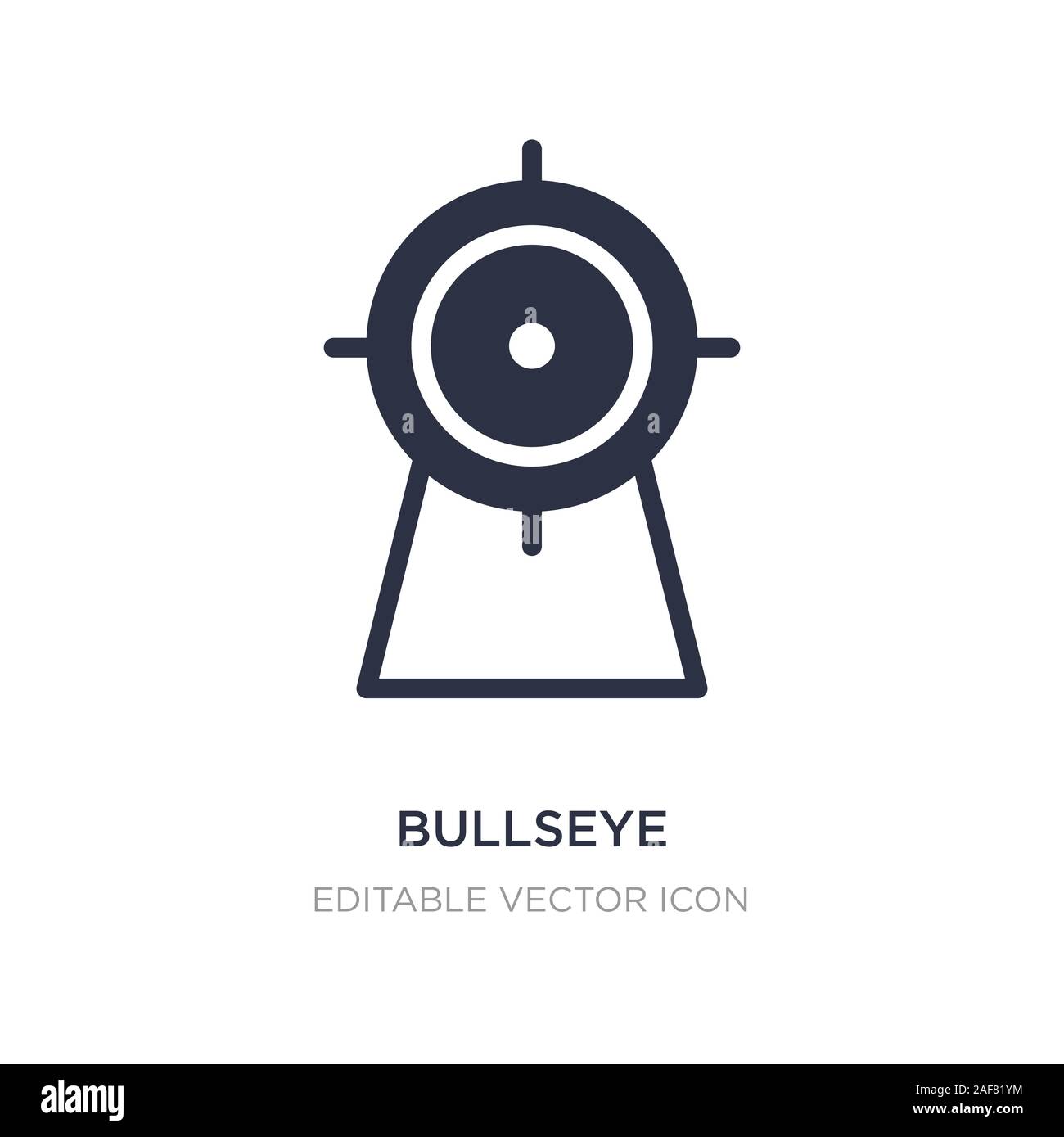 bullseye icon on white background. Simple element illustration from ...