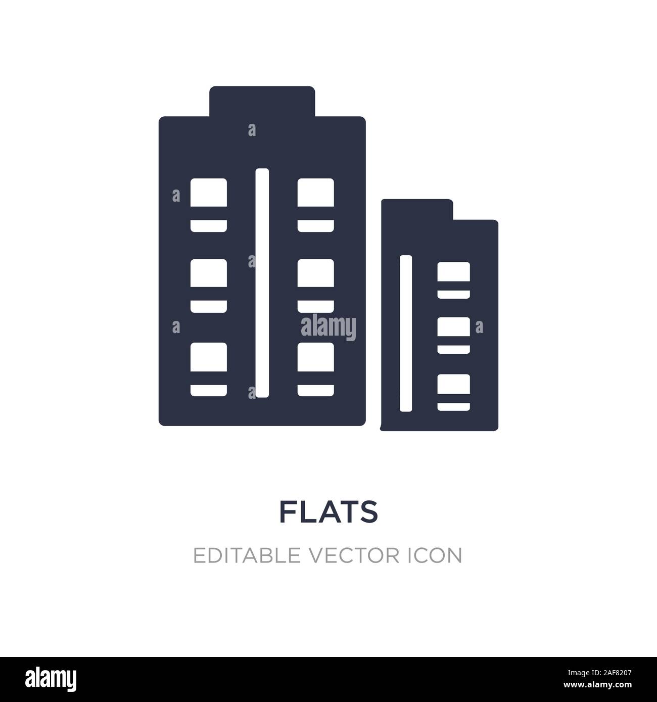 flats icon on white background. Simple element illustration from Social ...