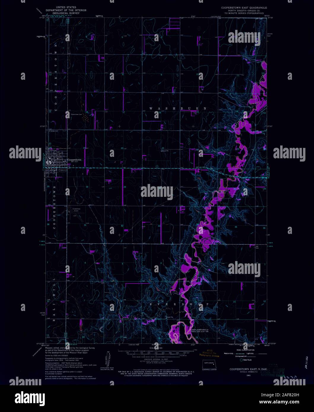 Map of cooperstown hi-res stock photography and images - Alamy