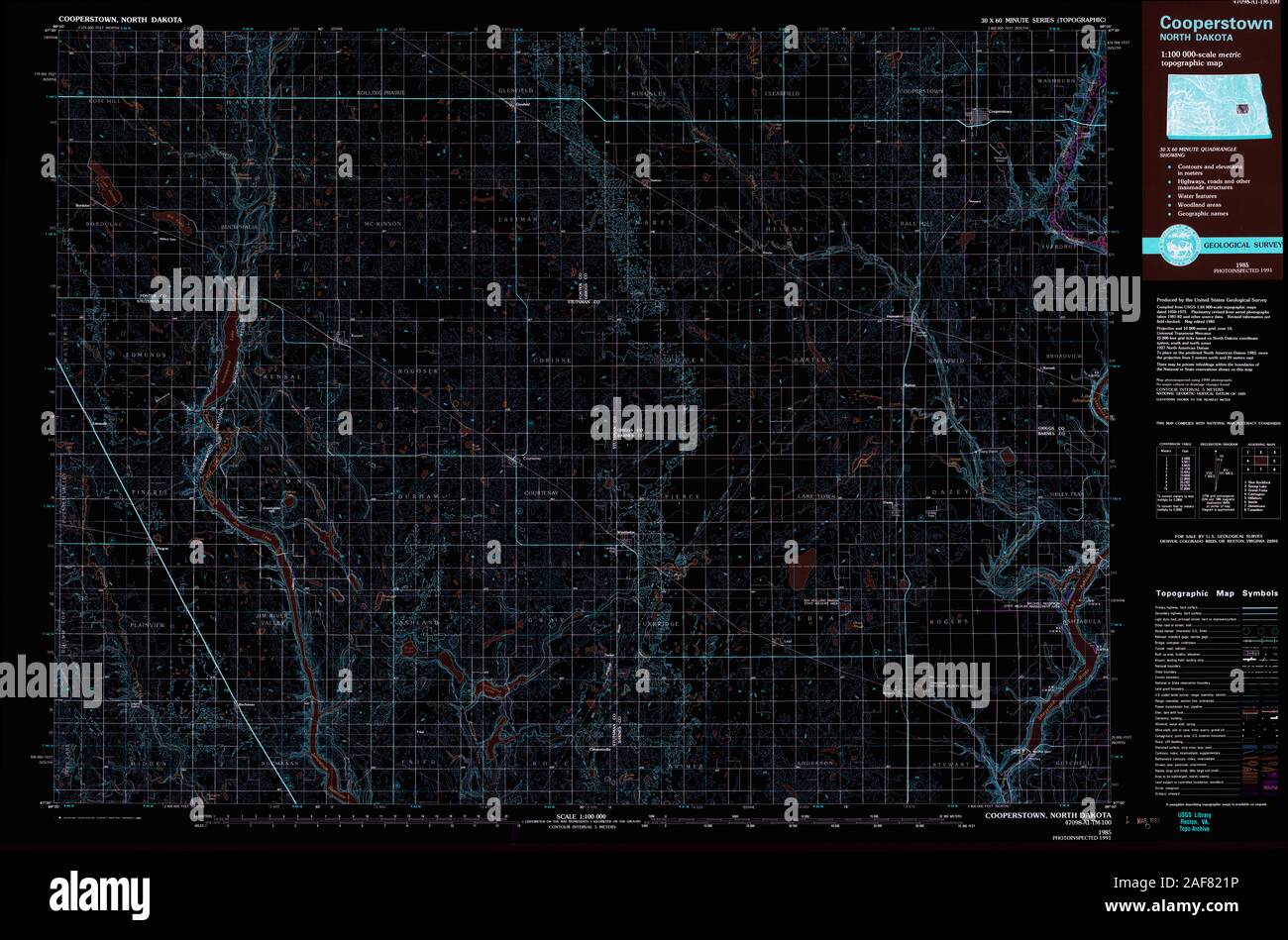 Map of cooperstown hi-res stock photography and images - Alamy