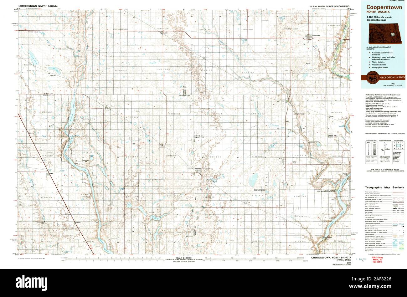 Map of cooperstown hi-res stock photography and images - Alamy