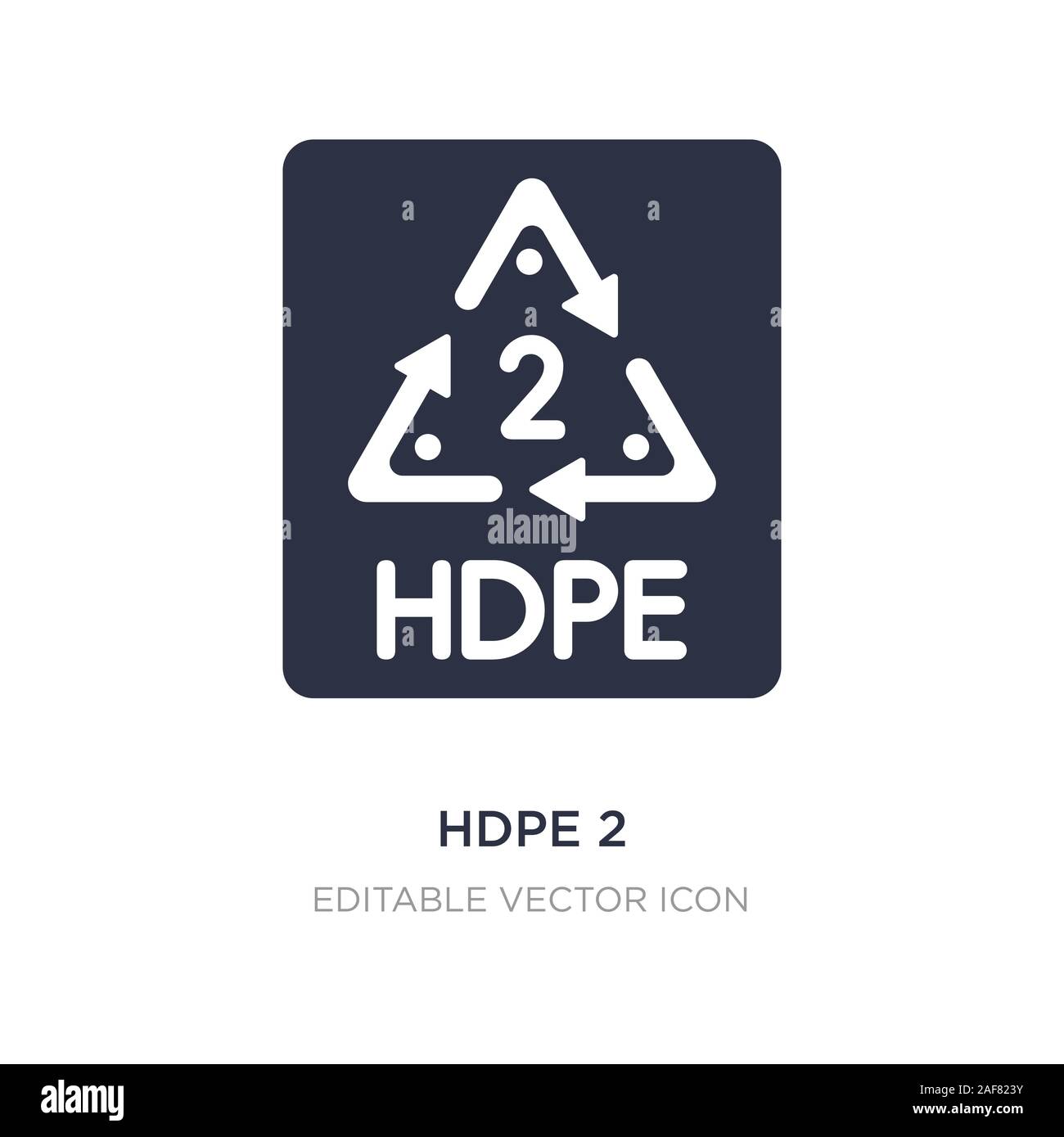 hdpe 2 icon on white background. Simple element illustration from UI ...
