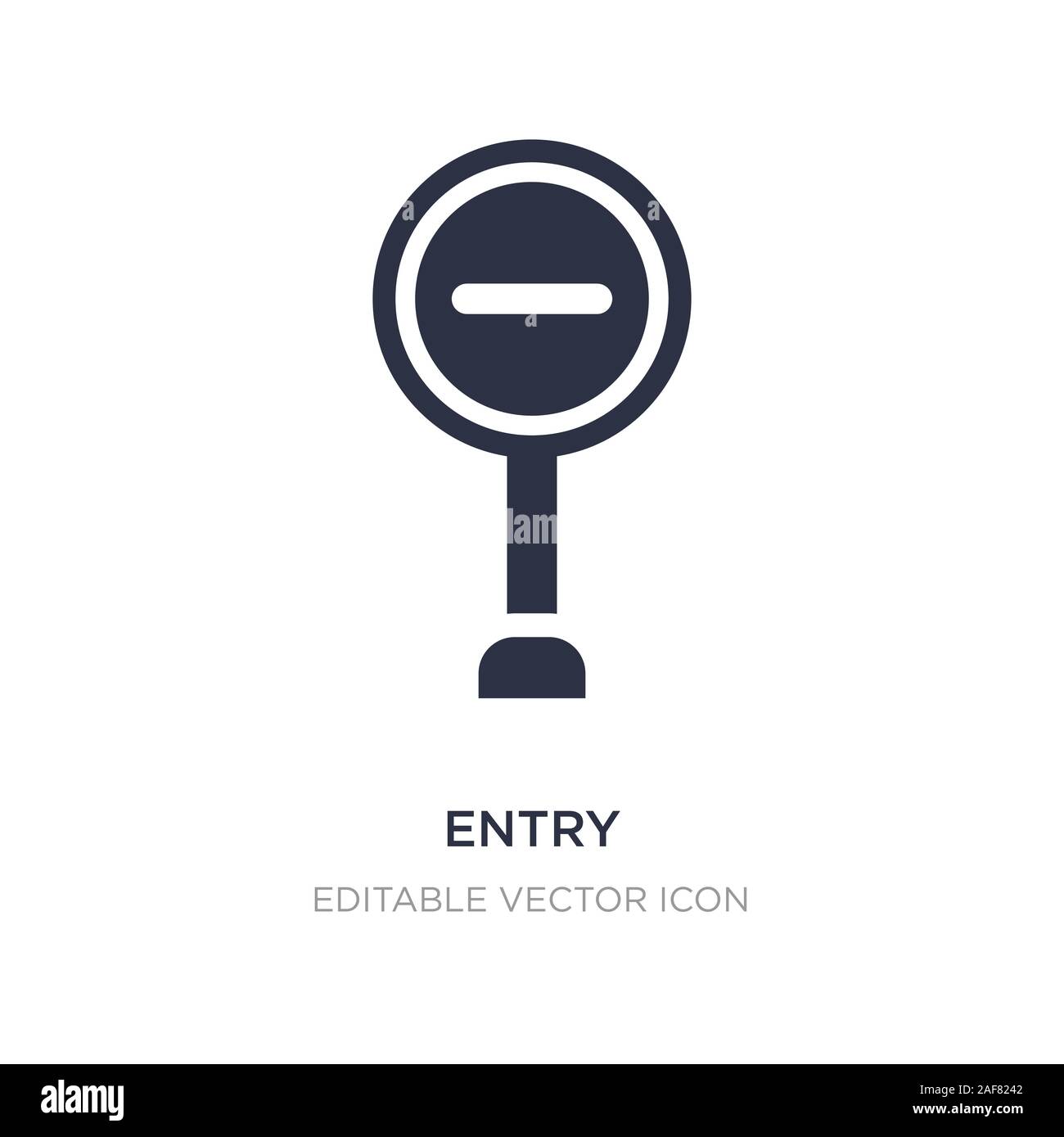 entry icon on white background. Simple element illustration from Signs ...