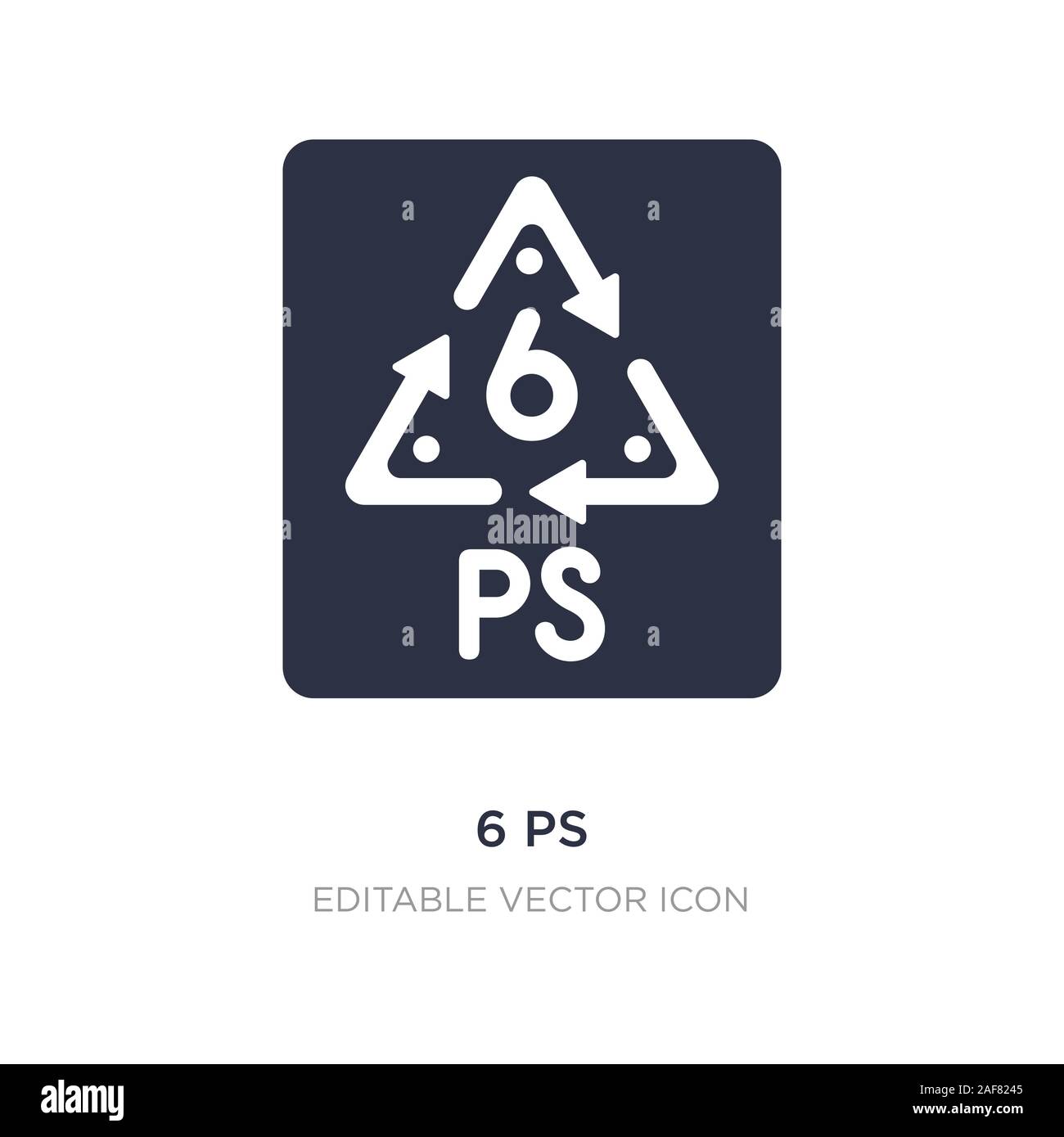 6 ps icon on white background. Simple element illustration from UI ...
