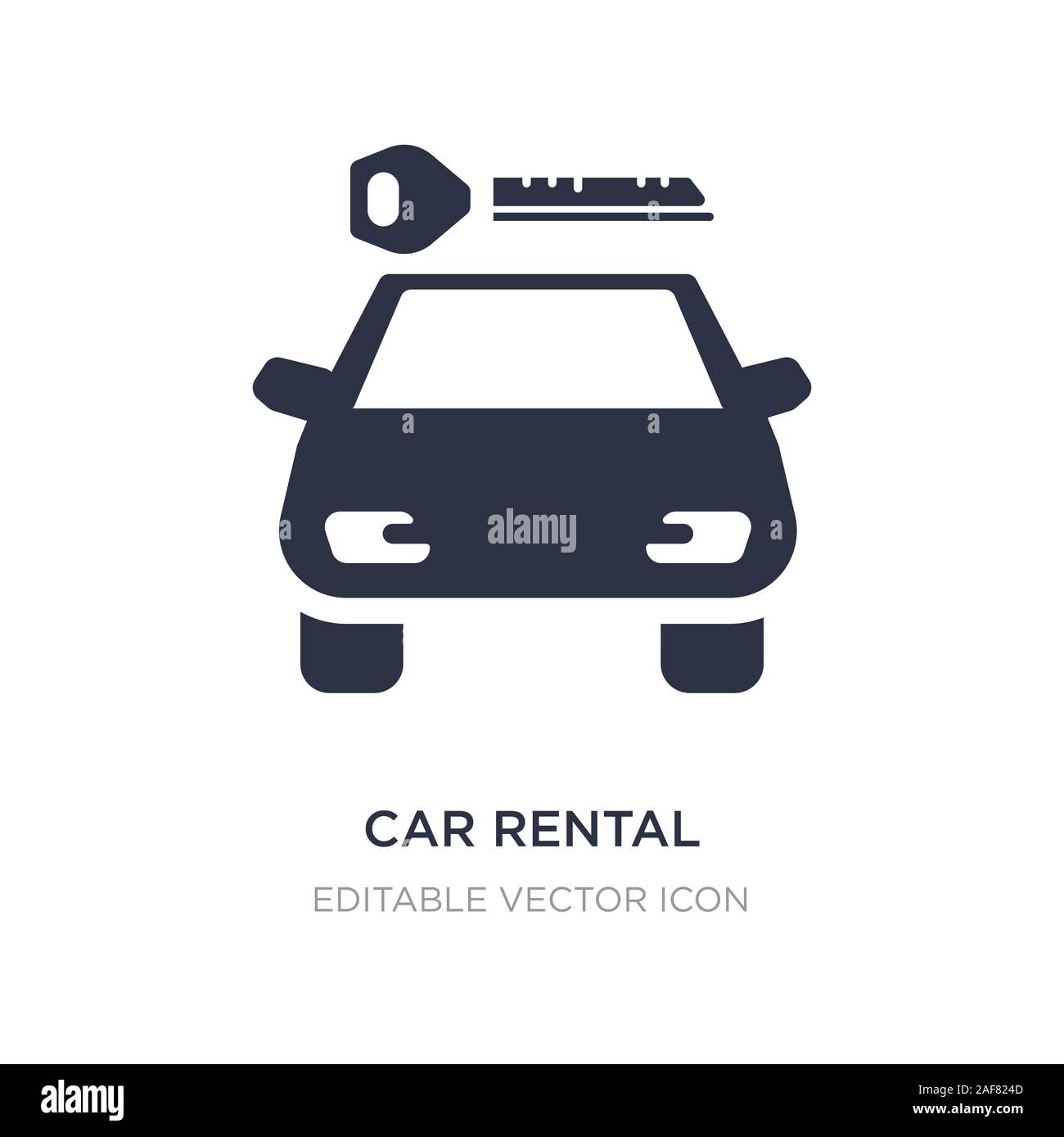 car rental icon on white background. Simple element illustration from ...