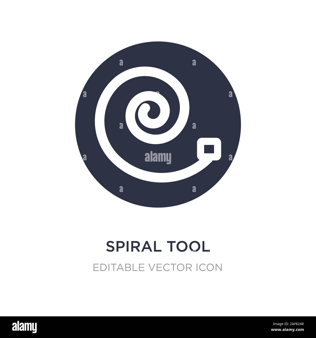 spiral tool icon on white background. Simple element illustration from ...