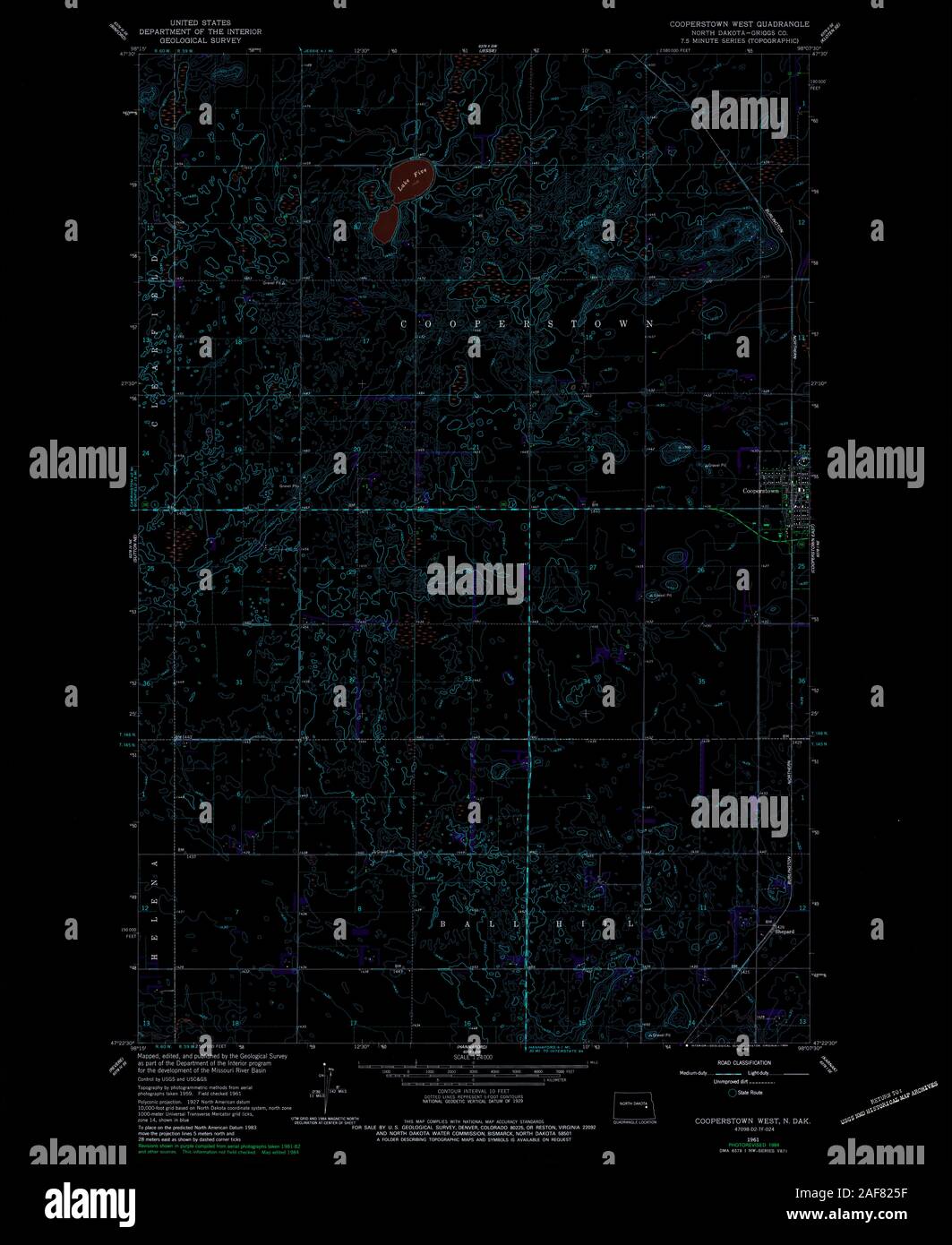 Map of cooperstown hi-res stock photography and images - Alamy