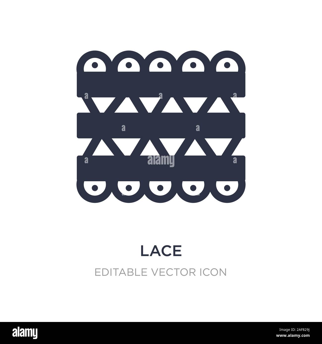 lace icon on white background. Simple element illustration from UI ...