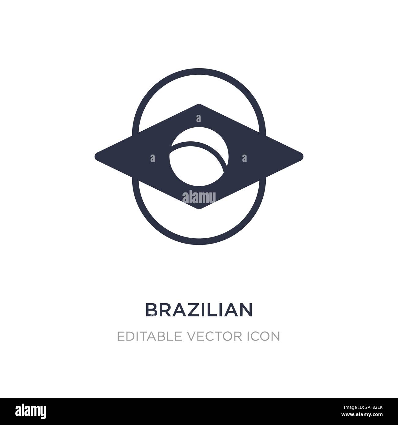 brazilian icon on white background. Simple element illustration from ...