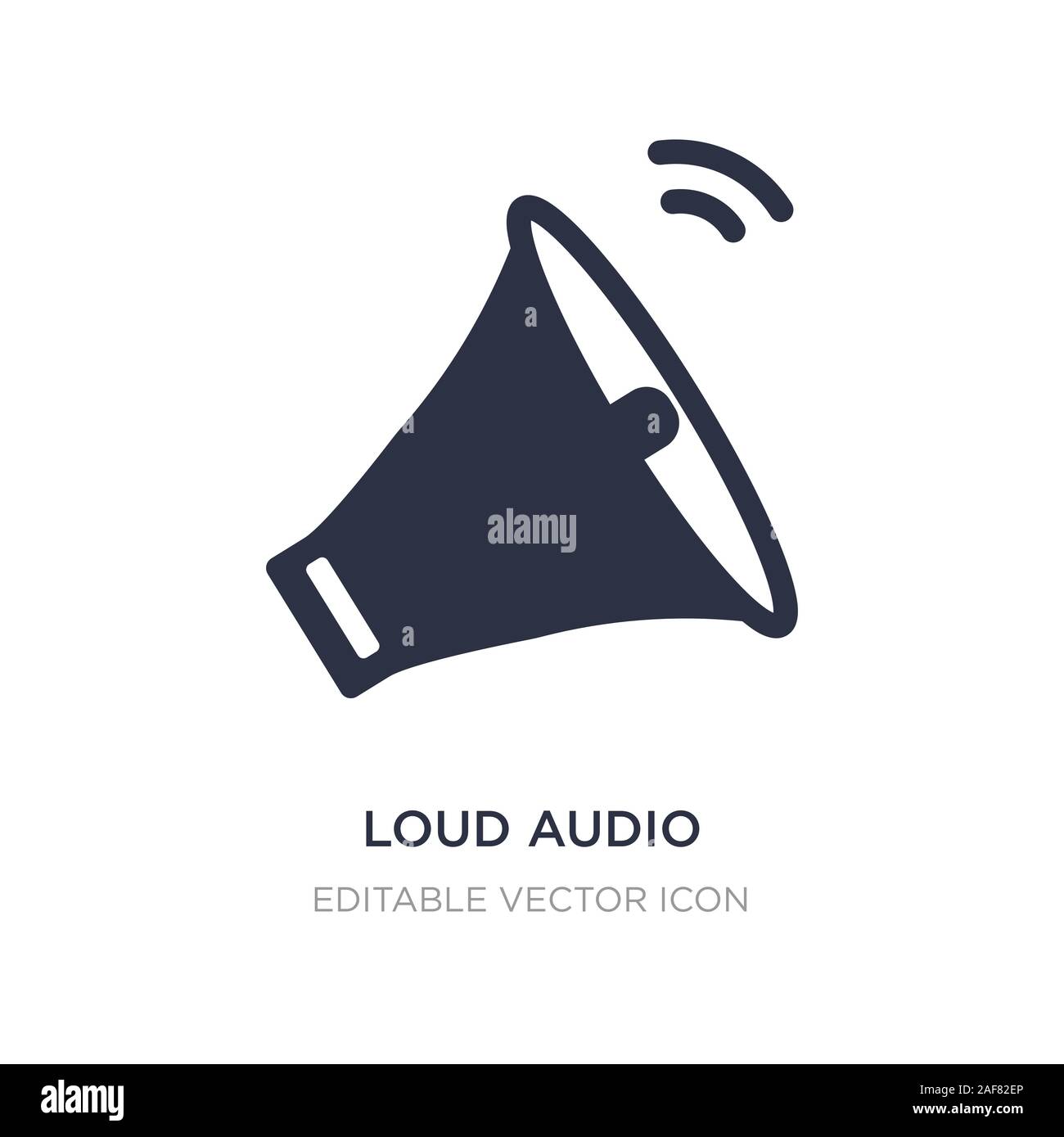 loud audio icon on white background. Simple element illustration from ...
