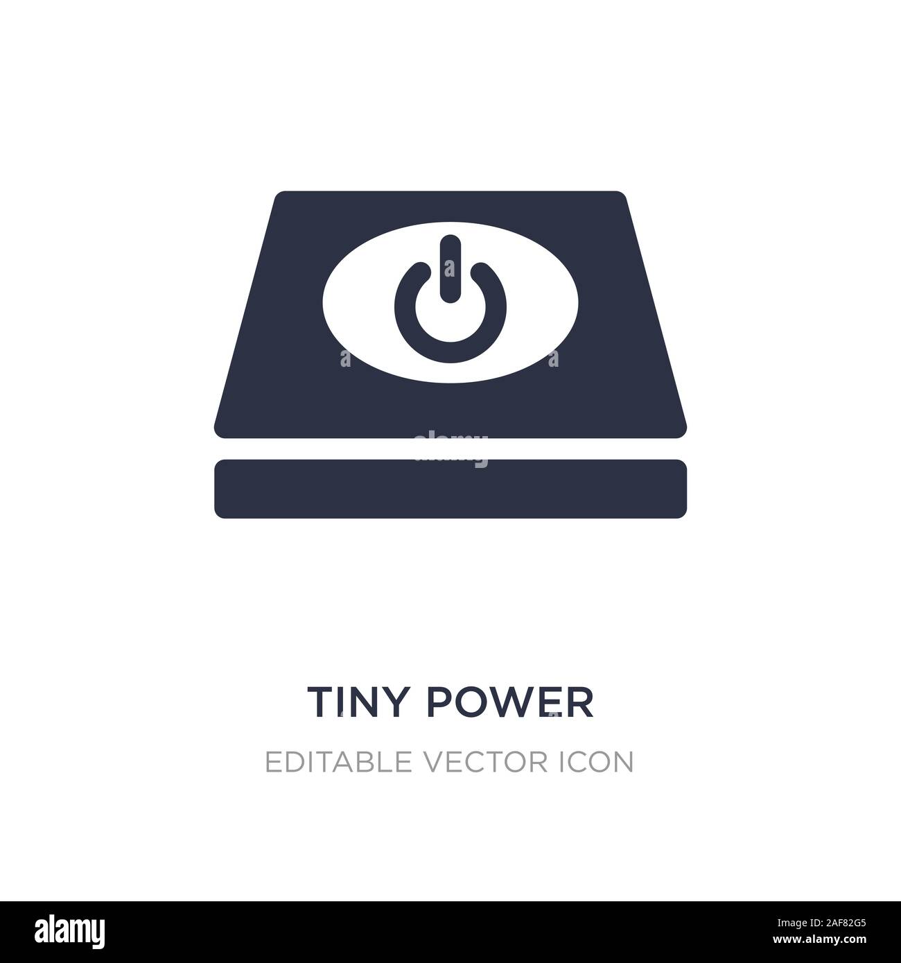 tiny power icon on white background. Simple element illustration from ...
