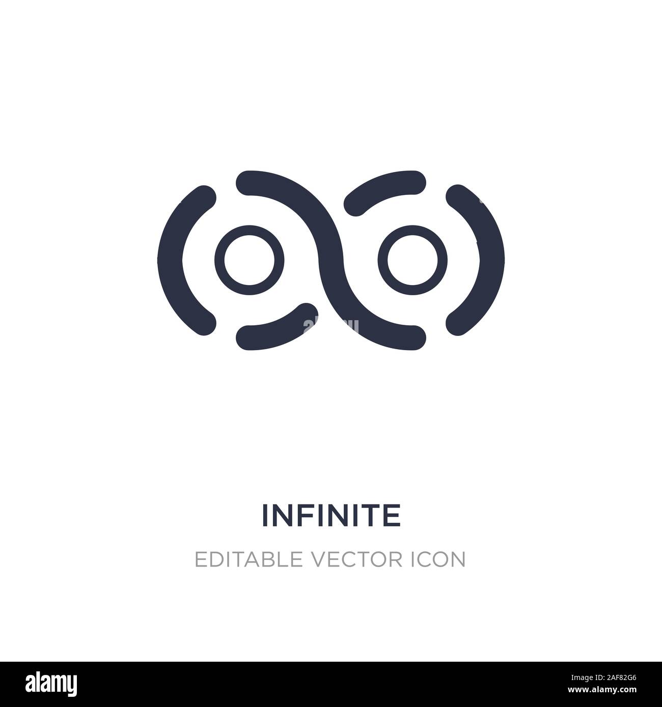 infinite icon on white background. Simple element illustration from ...