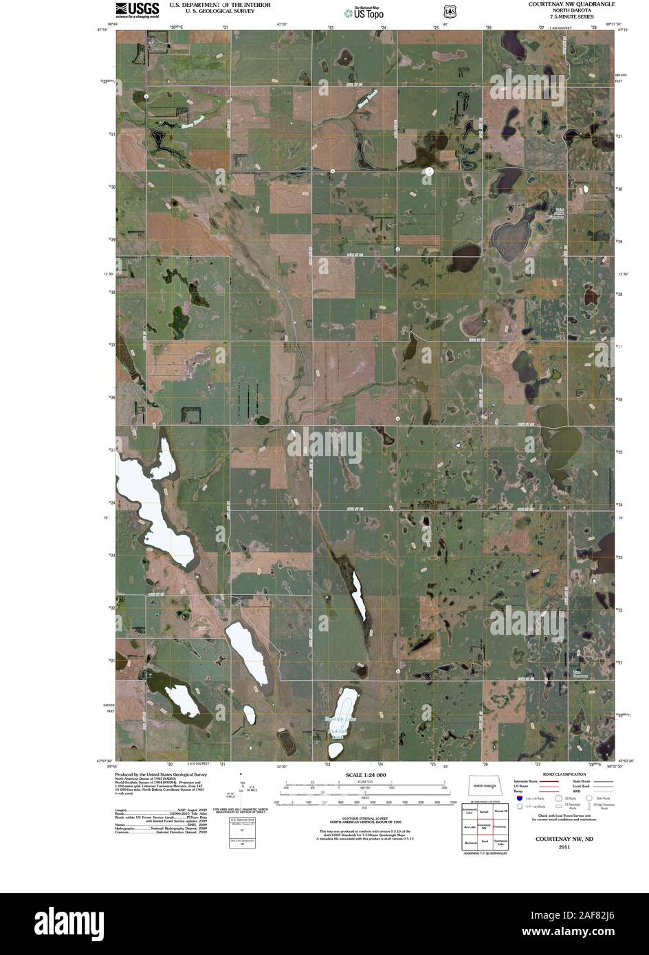Courtenay north dakota map hi-res stock photography and images - Alamy