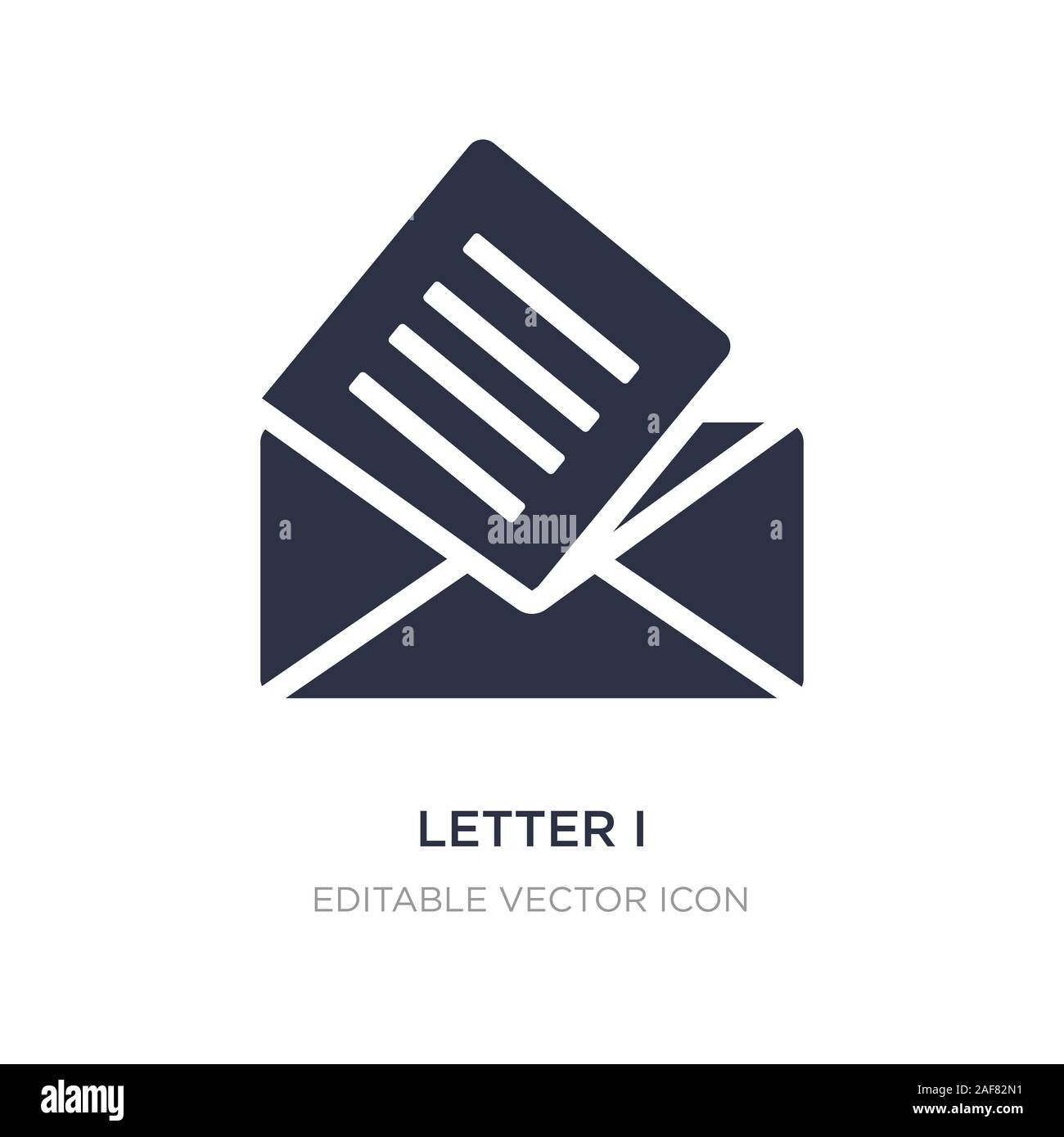 letter i icon on white background. Simple element illustration from UI ...