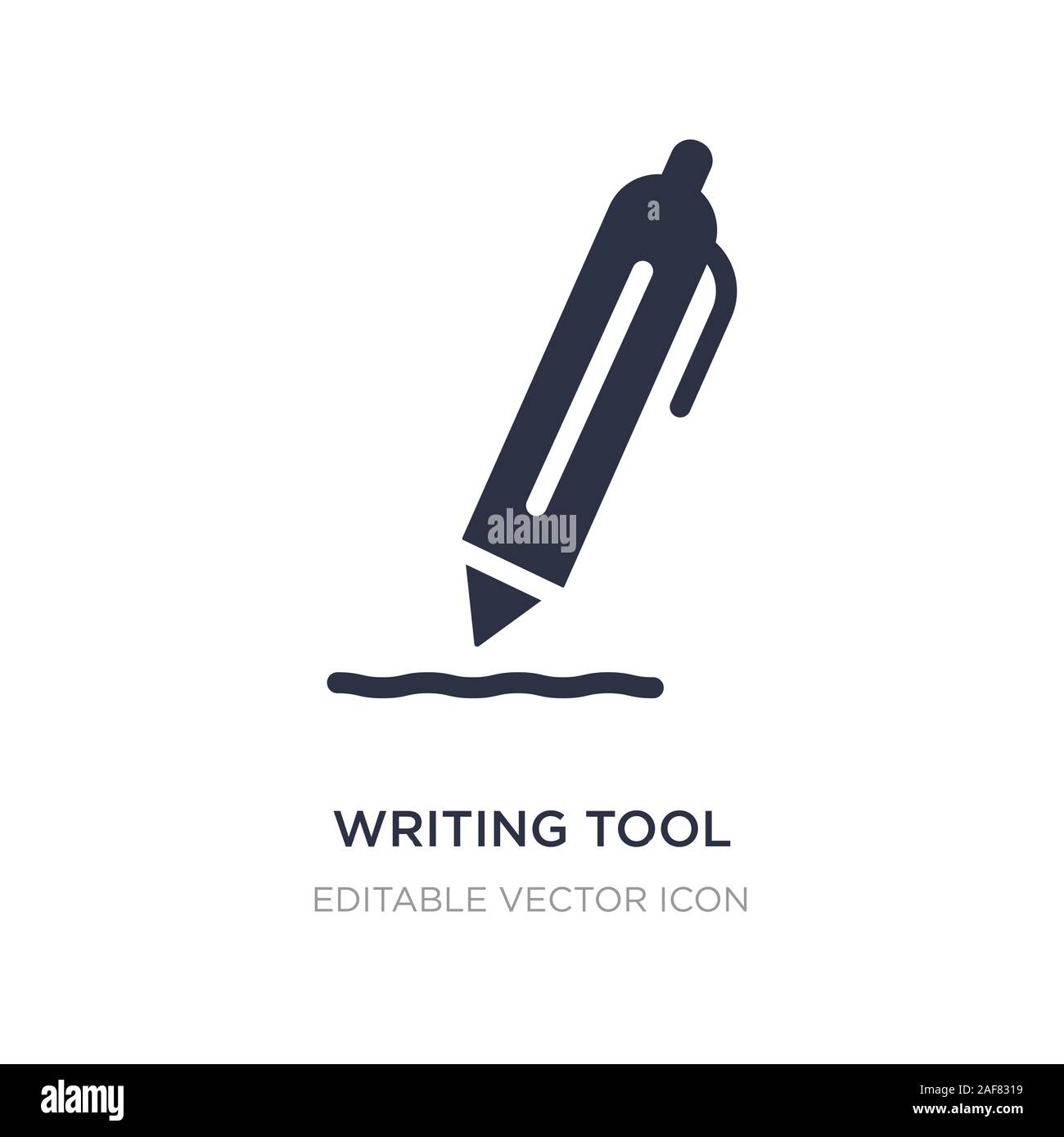writing tool icon on white background. Simple element illustration from ...