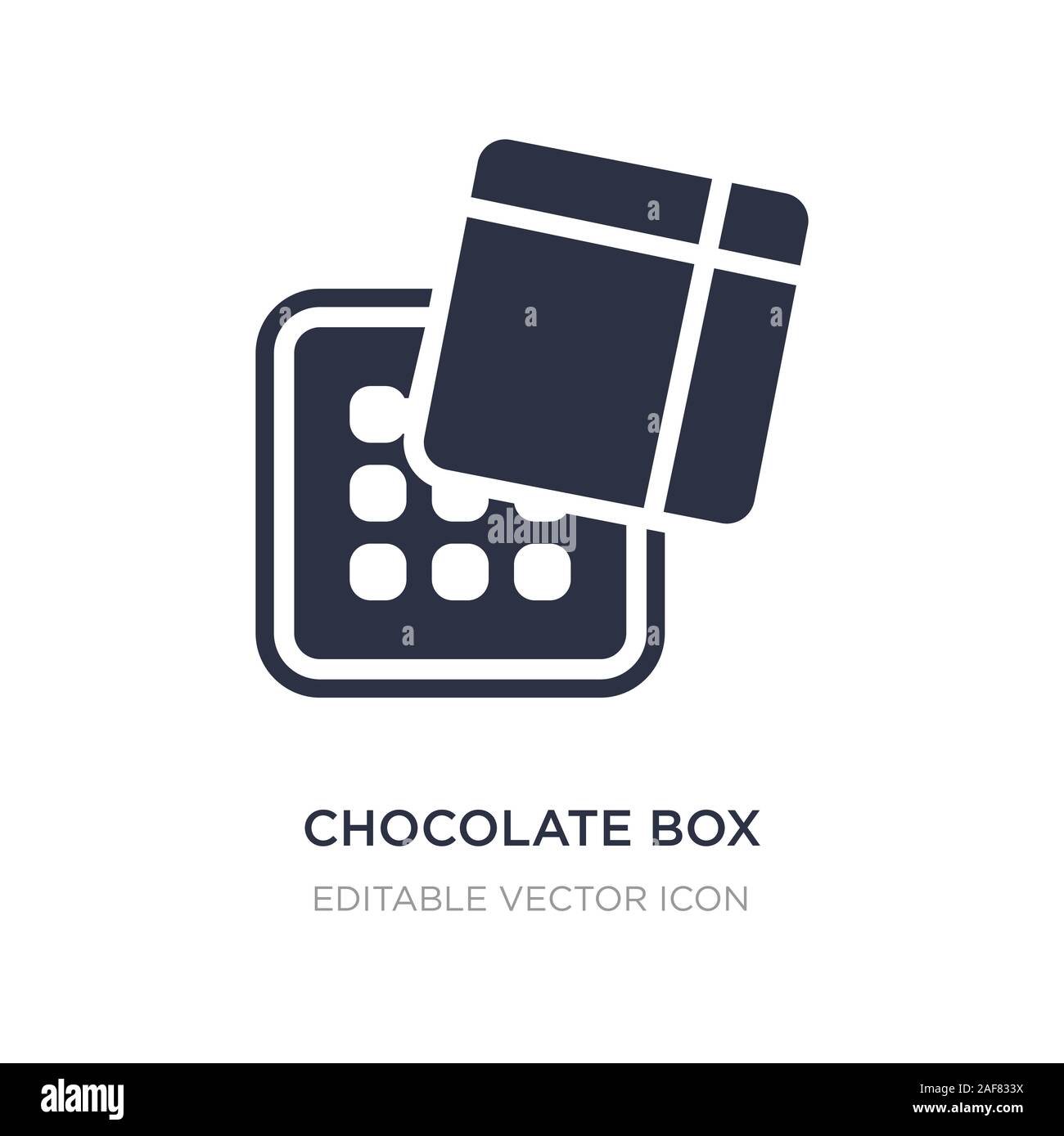 chocolate box icon on white background. Simple element illustration ...