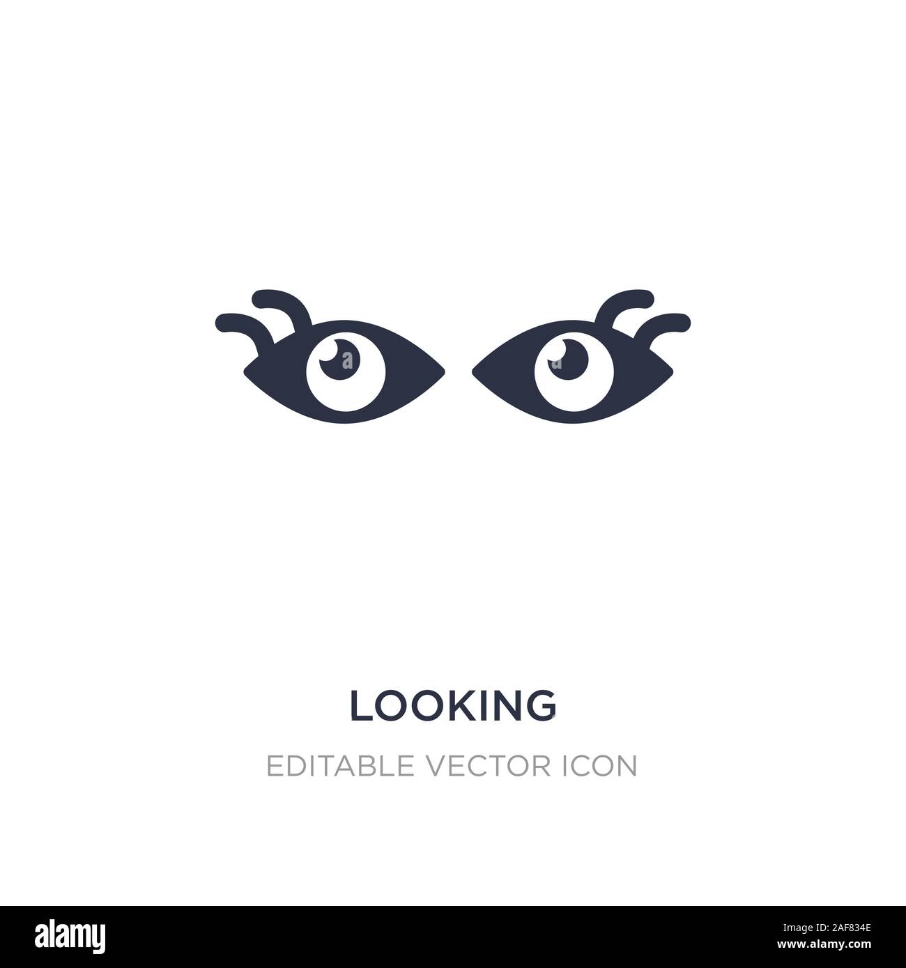 looking icon on white background. Simple element illustration from UI ...