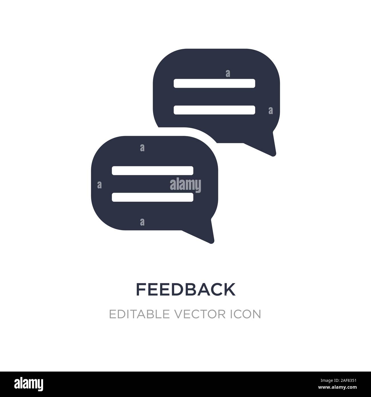 feedback icon on white background. Simple element illustration from ...