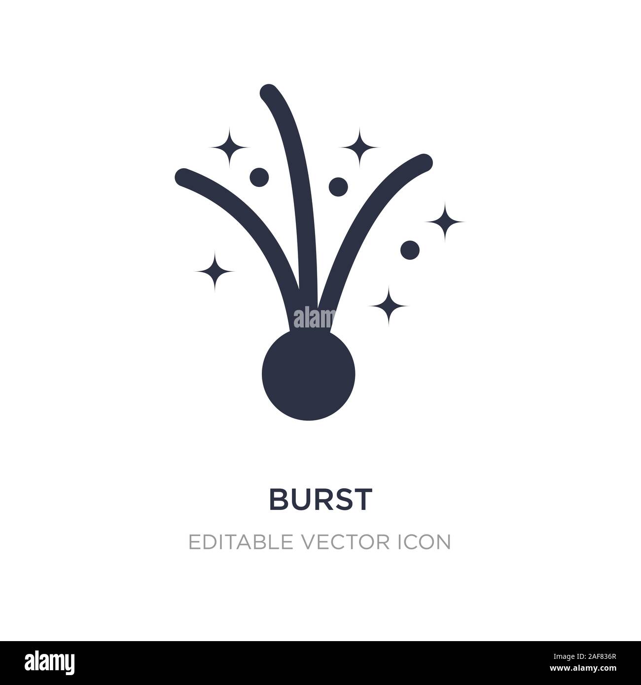 burst icon on white background. Simple element illustration from ...