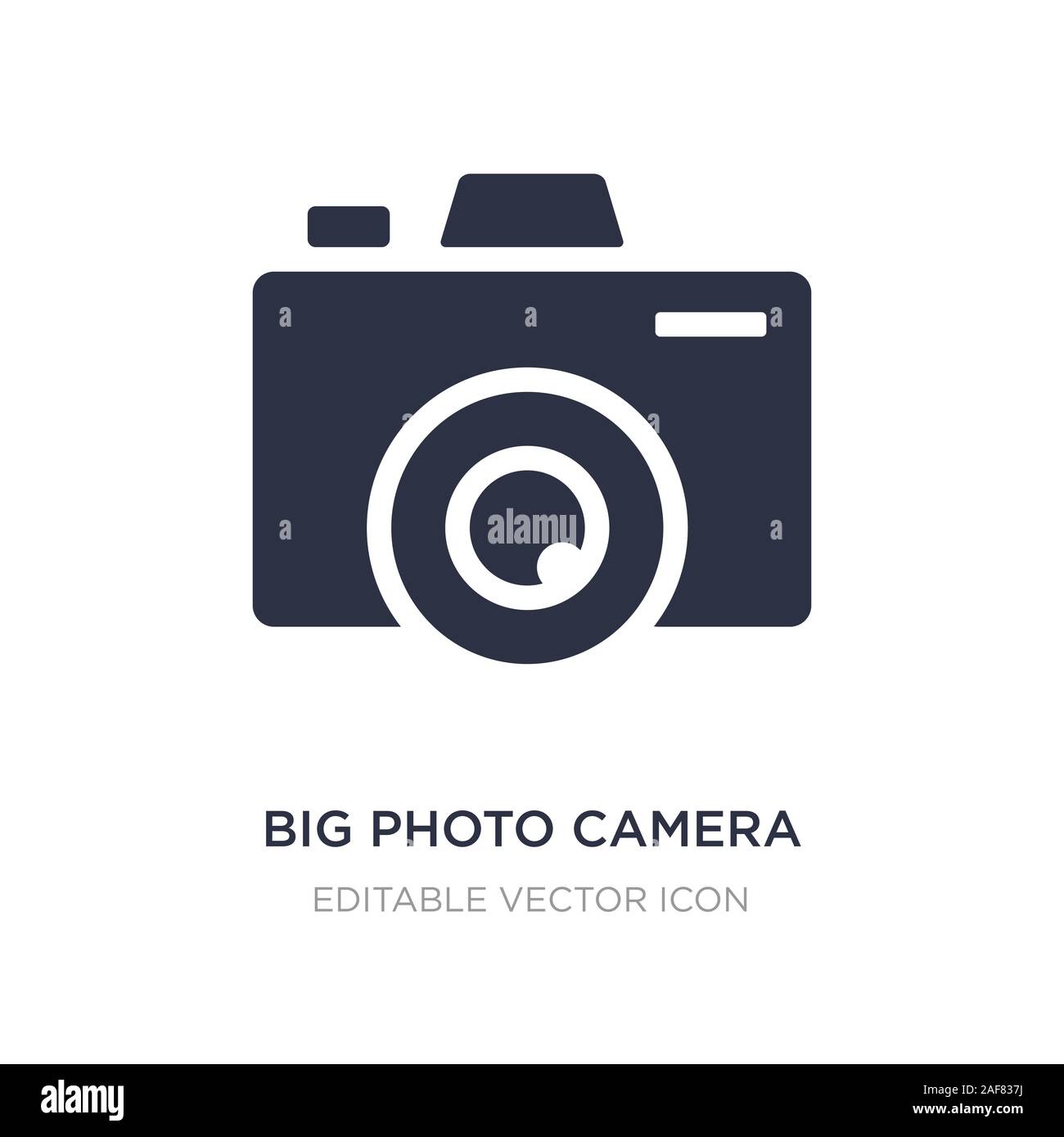 big photo camera icon on white background. Simple element illustration ...