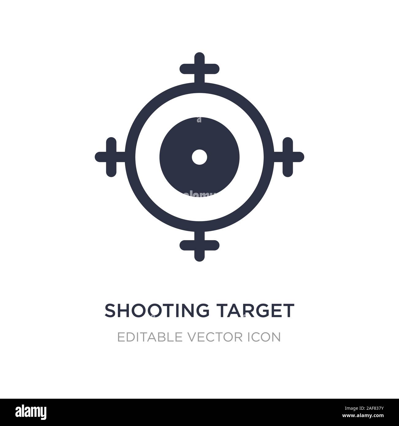 shooting target icon on white background. Simple element illustration ...