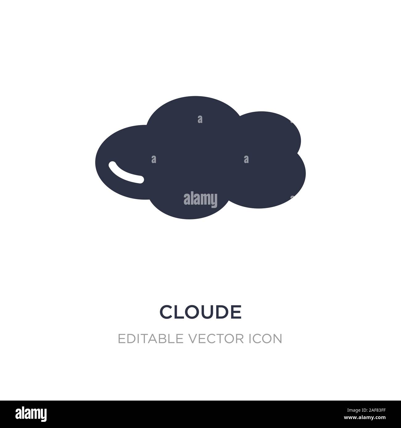 cloude icon on white background. Simple element illustration from ...