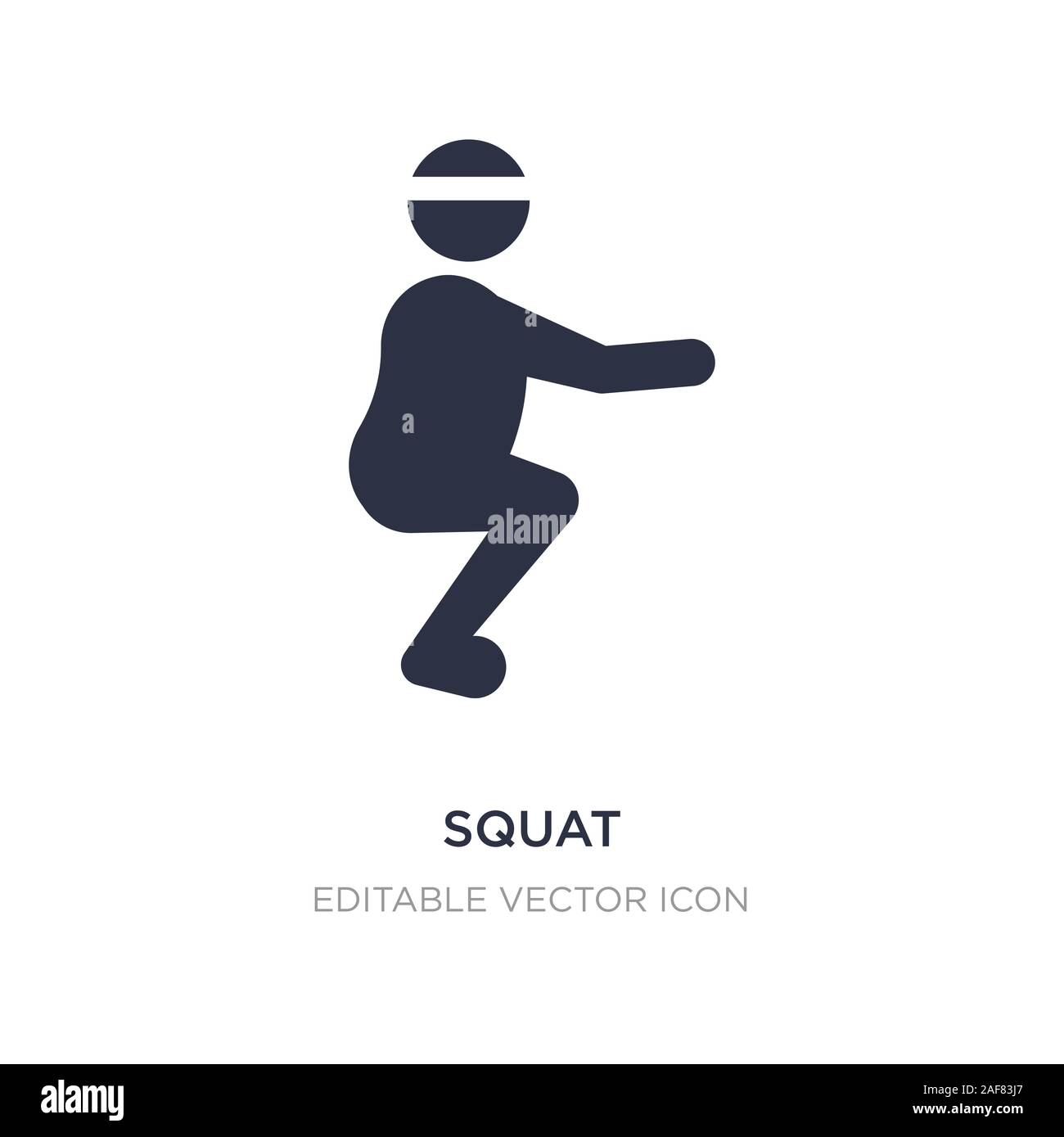Woman squatting exercise Stock Vector Images - Alamy