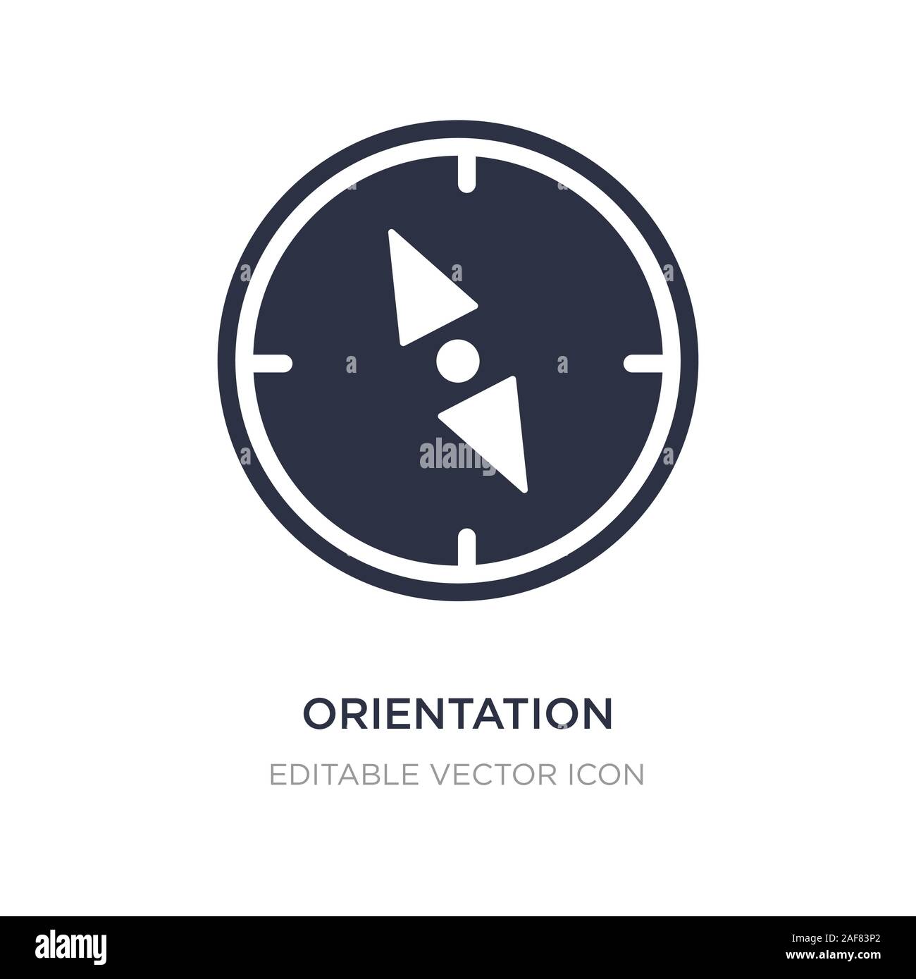 orientation compass icon on white background. Simple element ...