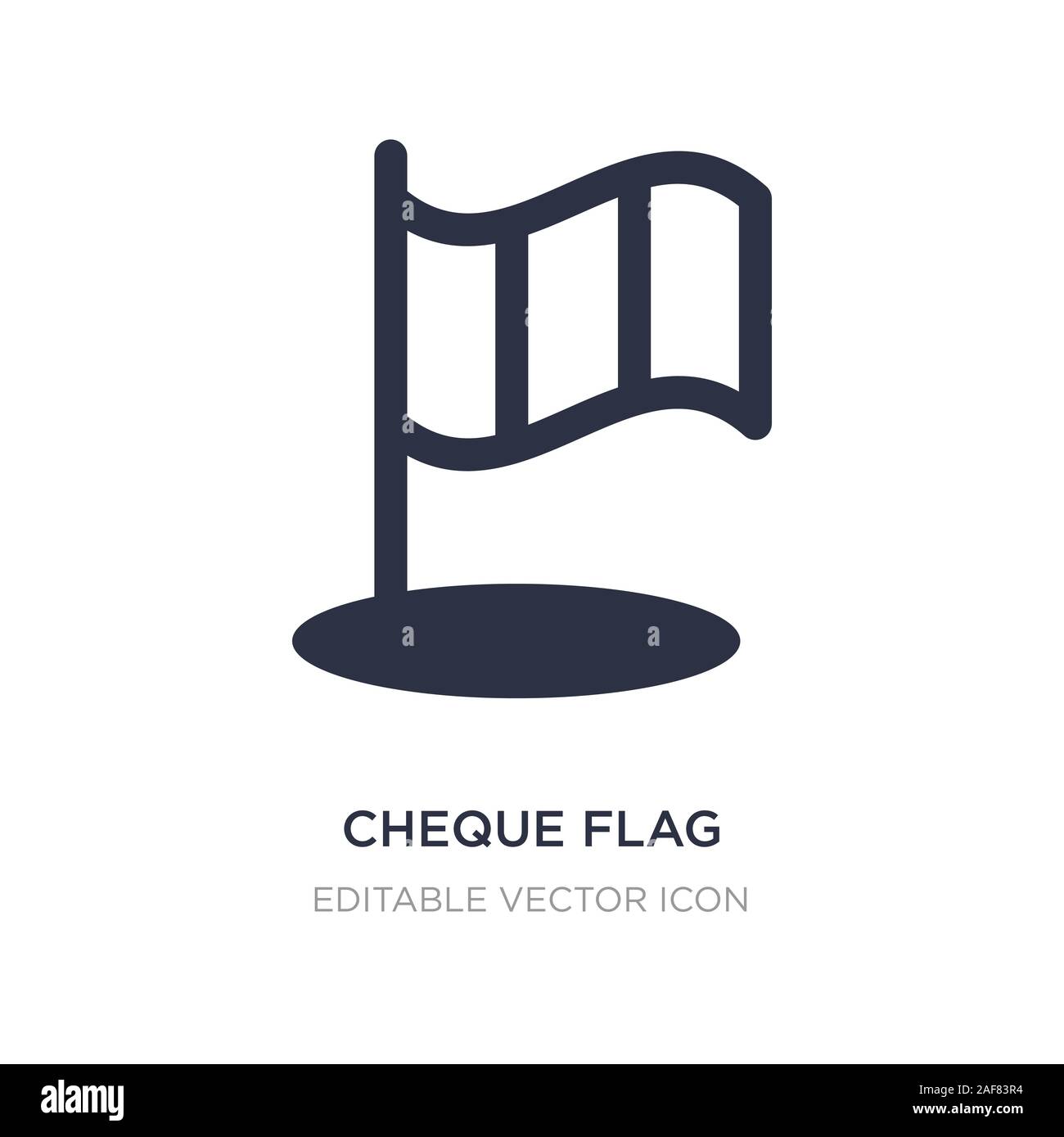 cheque flag icon on white background. Simple element illustration from ...