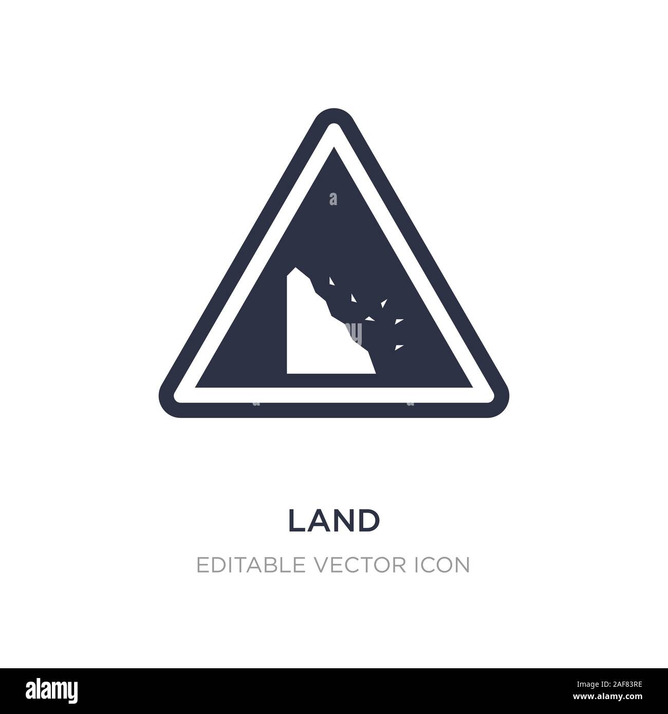 land icon on white background. Simple element illustration from Web ...