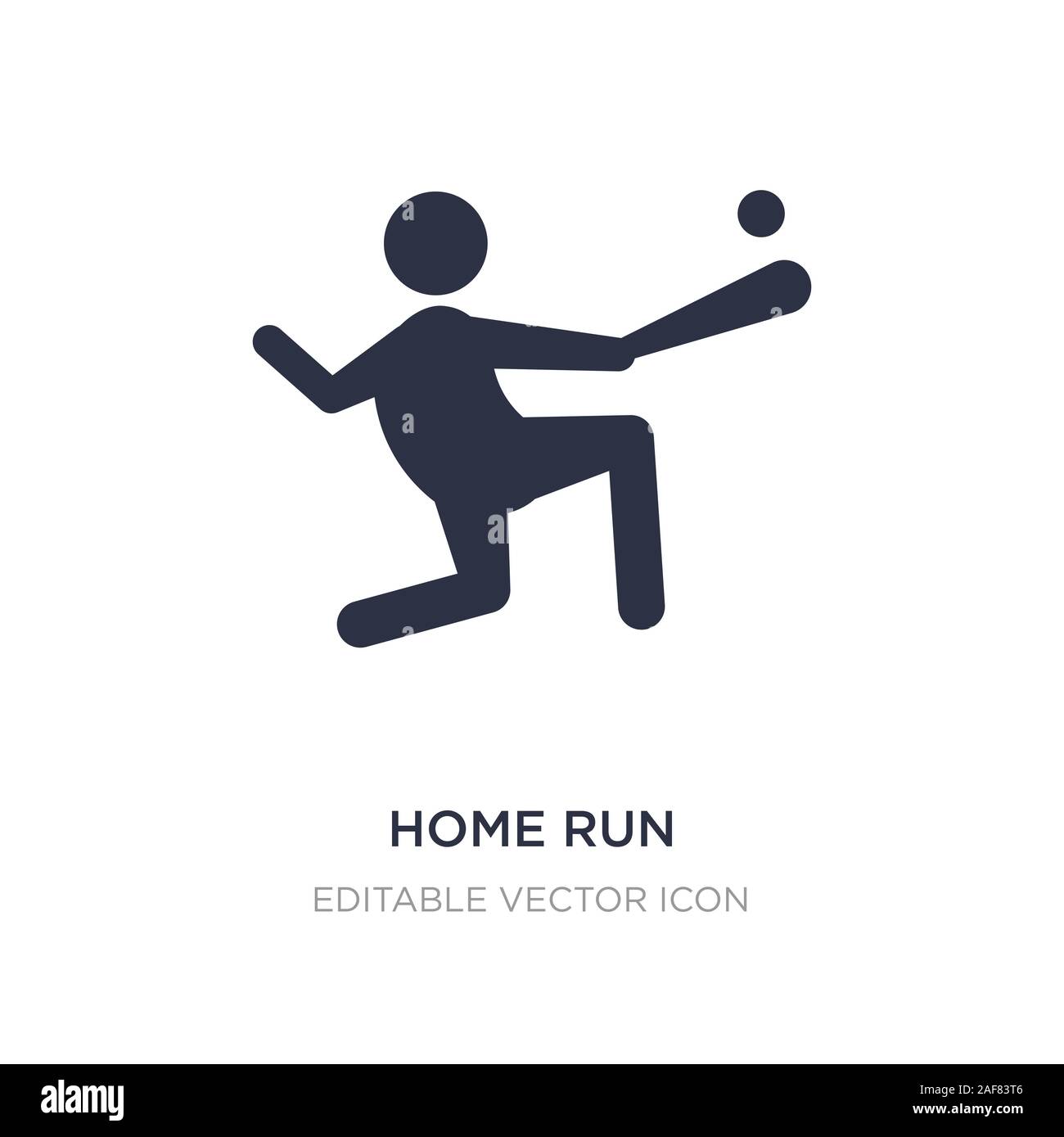 home run icon on white background. Simple element illustration from ...
