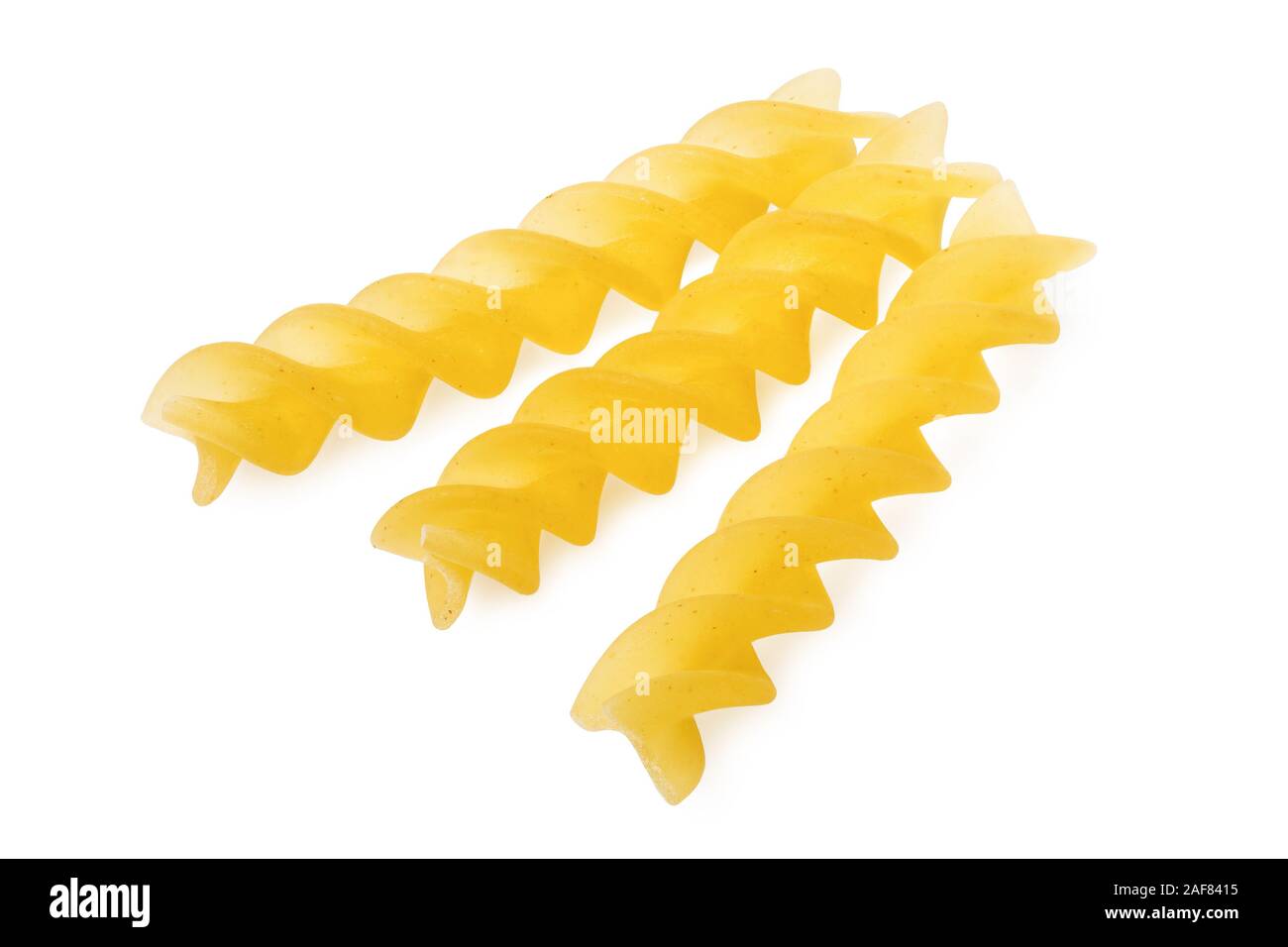 Classic durum wheat pasta isolated on white background. Stacked photo ...