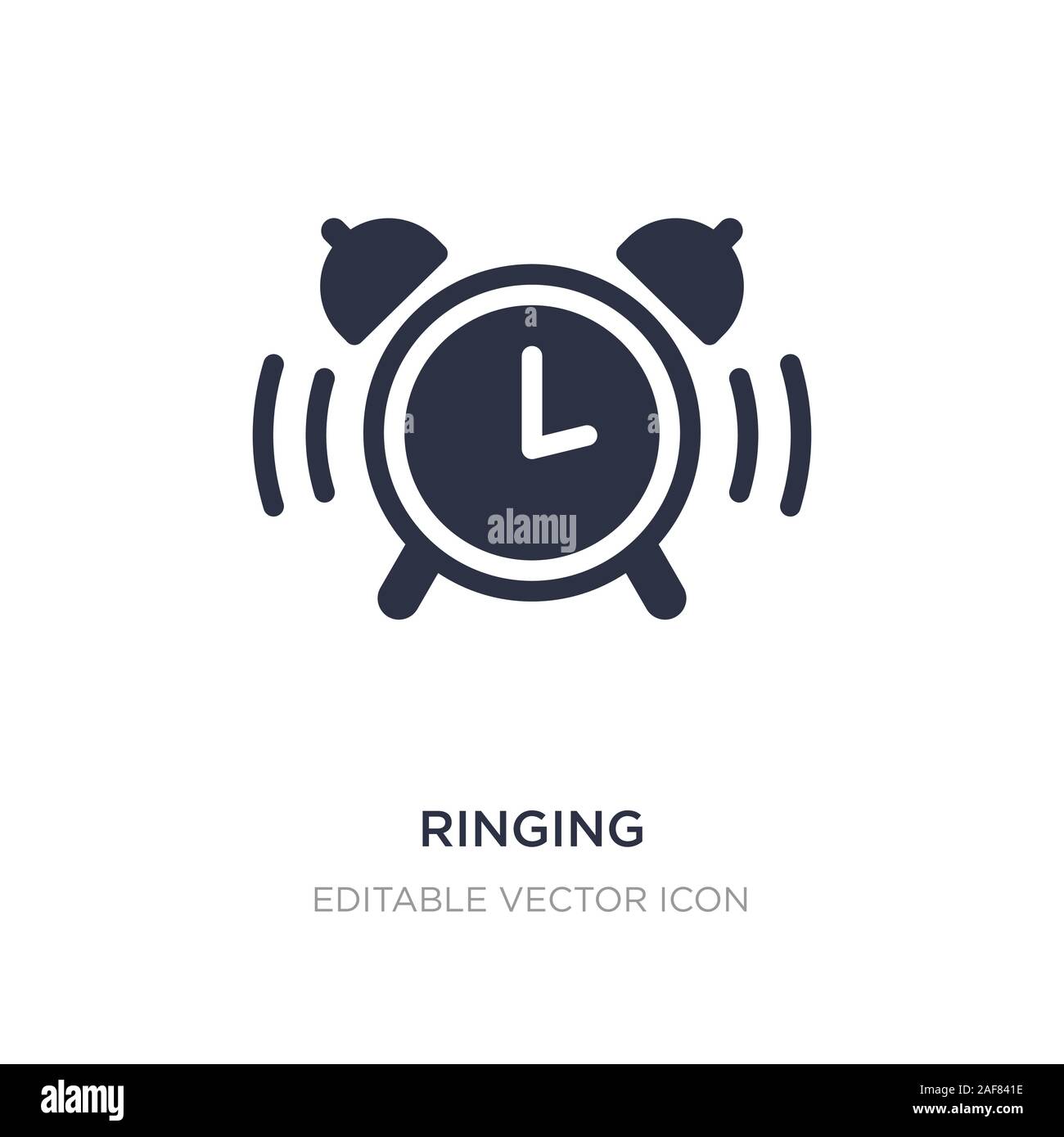 ringing icon on white background. Simple element illustration from ...