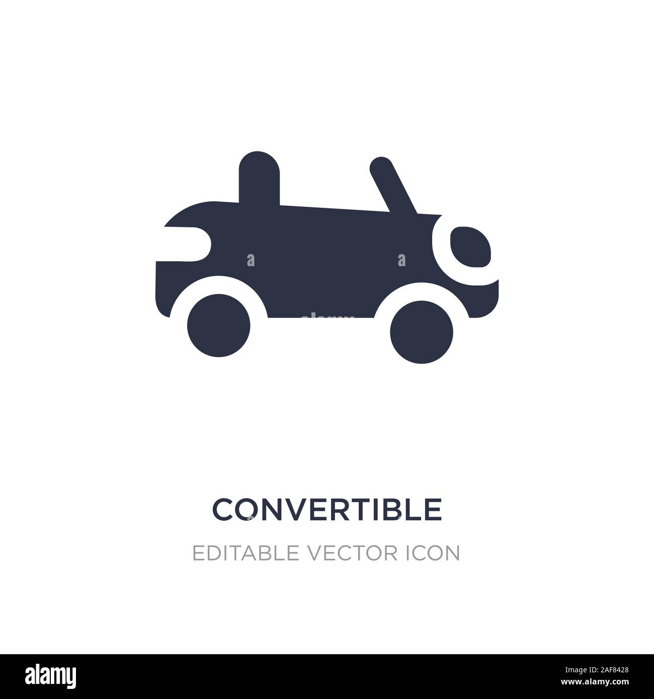 convertible icon on white background. Simple element illustration from ...