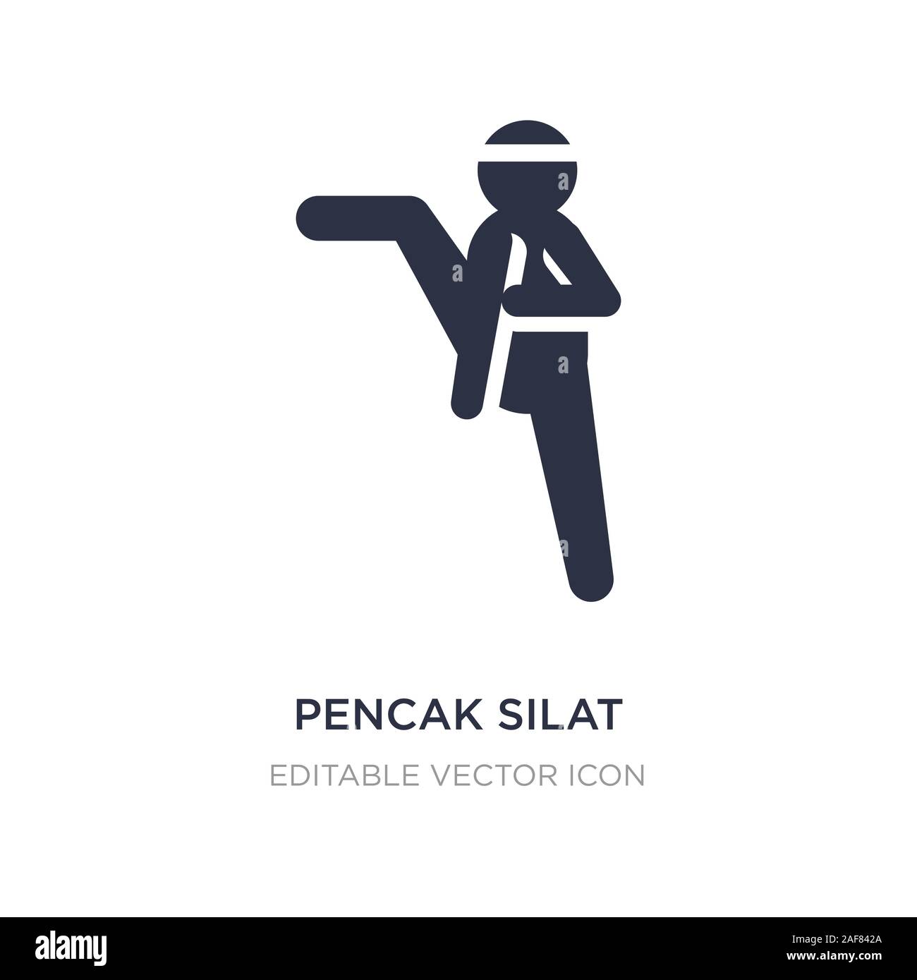 pencak silat icon on white background. Simple element illustration from ...