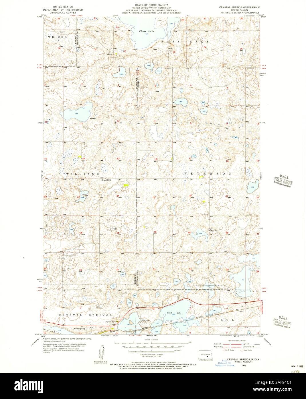 Map of crystal springs hi-res stock photography and images - Alamy