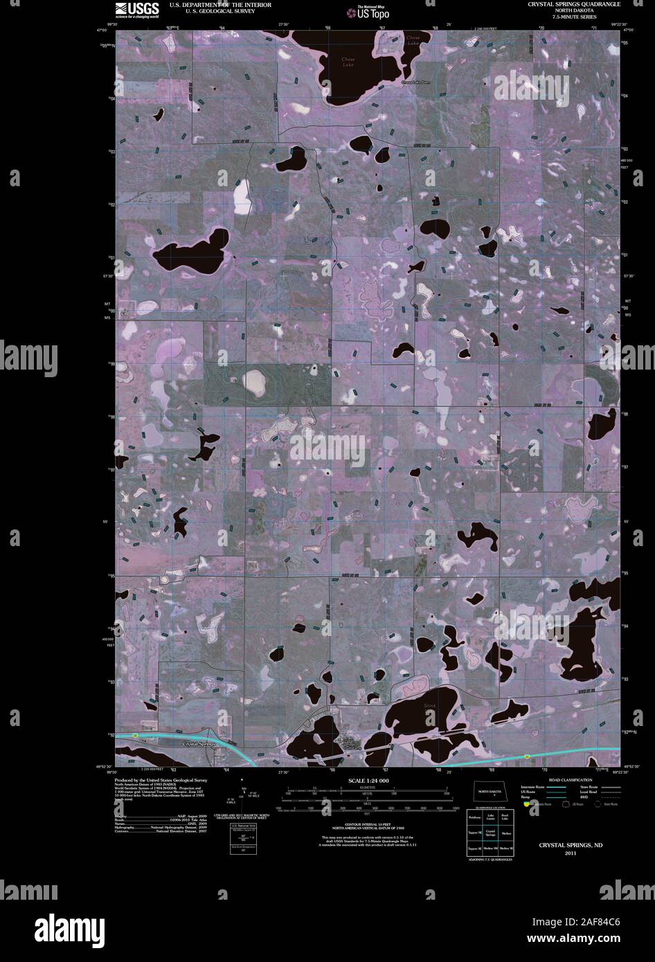Map of crystal springs hi-res stock photography and images - Alamy